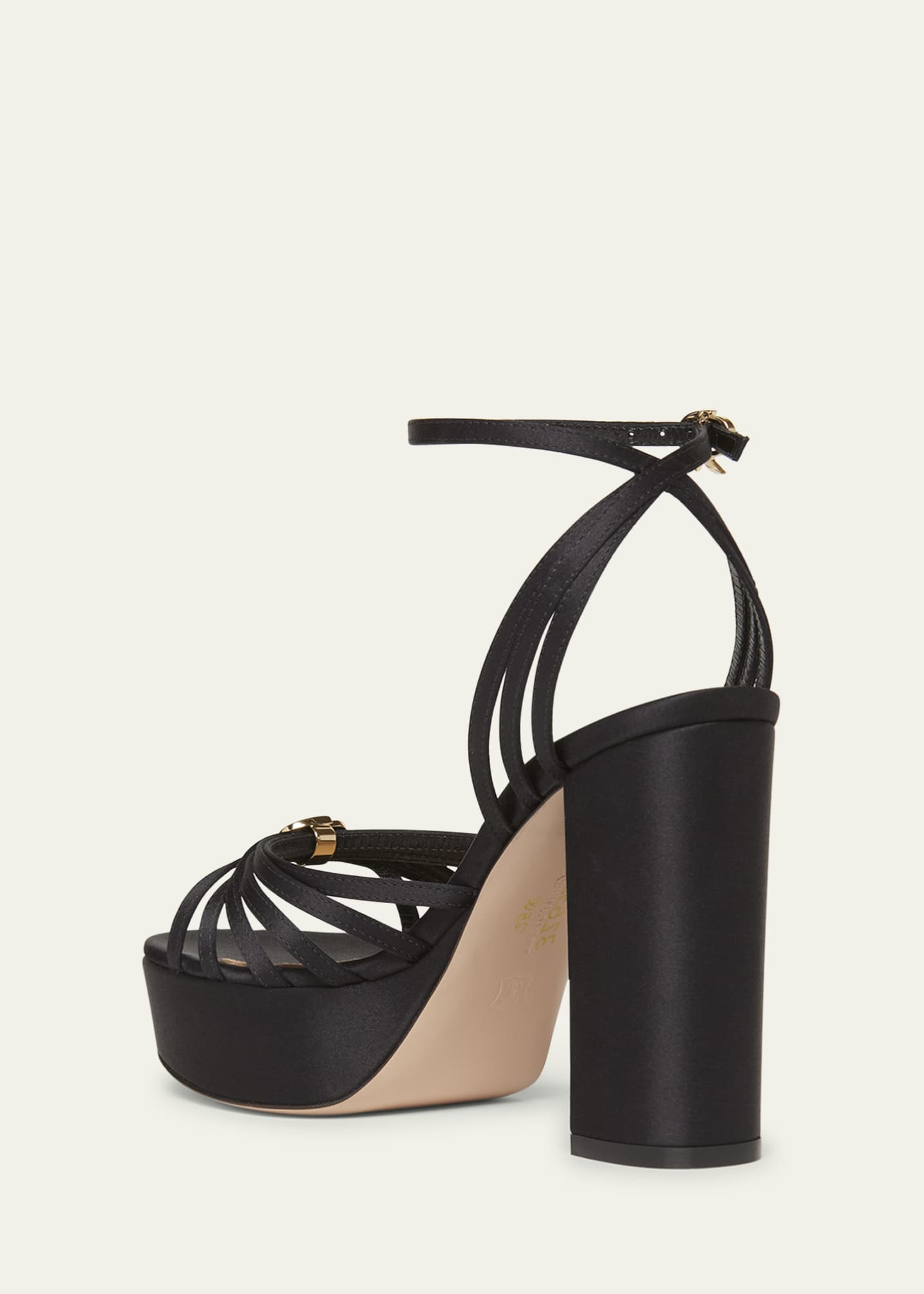 Gianvito Rossi Crepe Ankle-Strap Platform Sandals - Bergdorf Goodman
