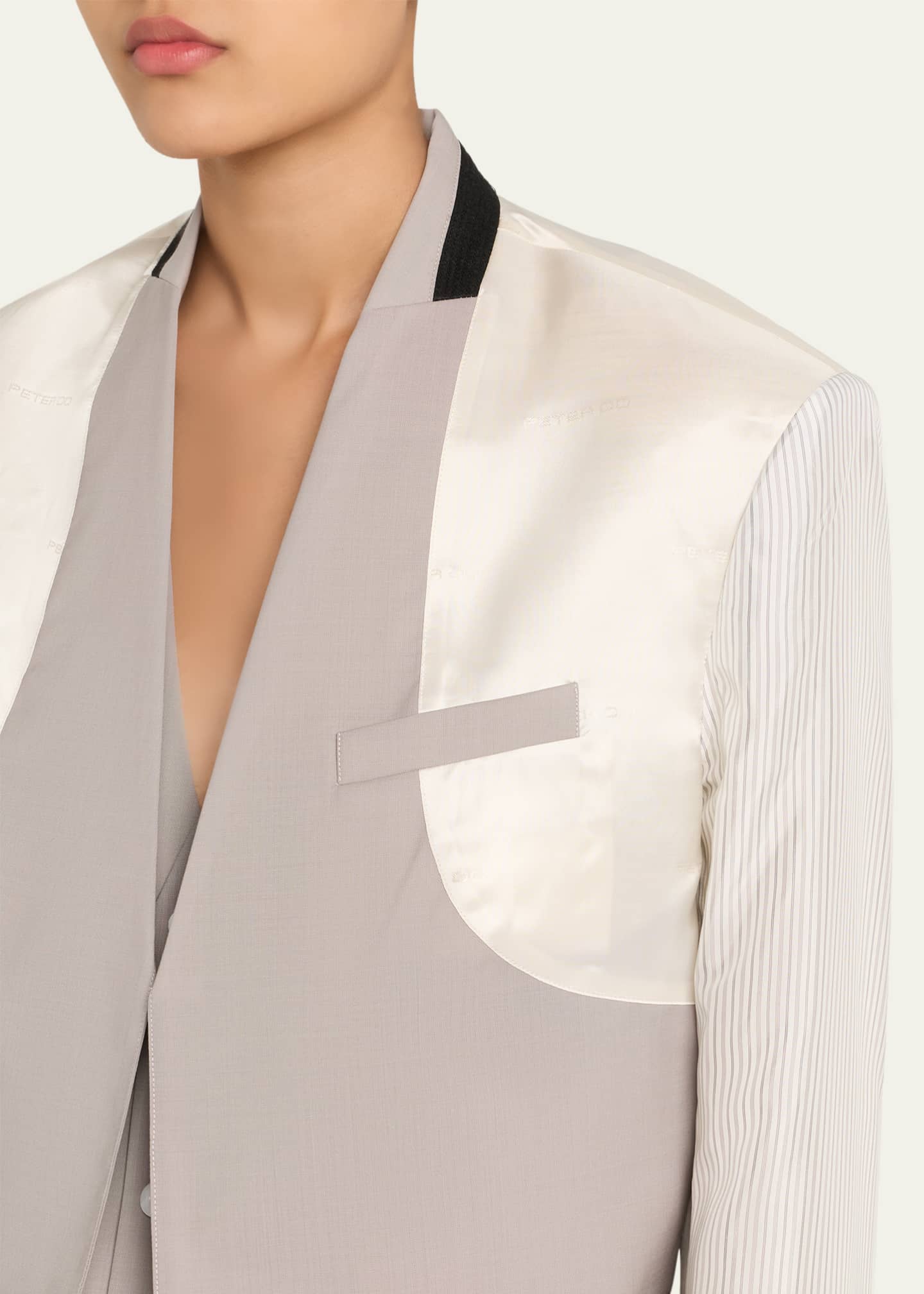 Peter Do Mun Patchwork Blazer Jacket - Bergdorf Goodman