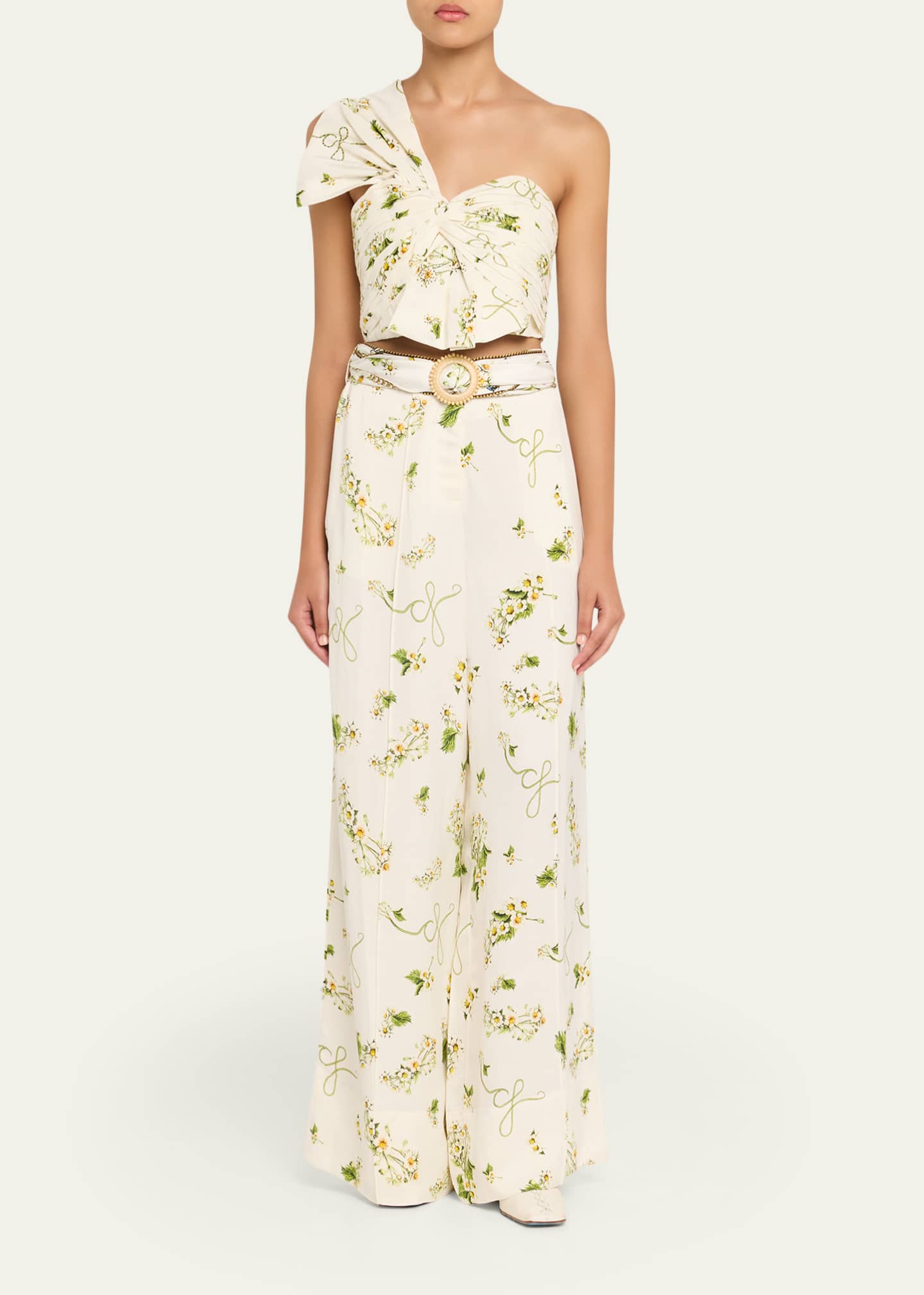 Camilla Botanical Utopia Asymmetric Bow Top - Bergdorf Goodman