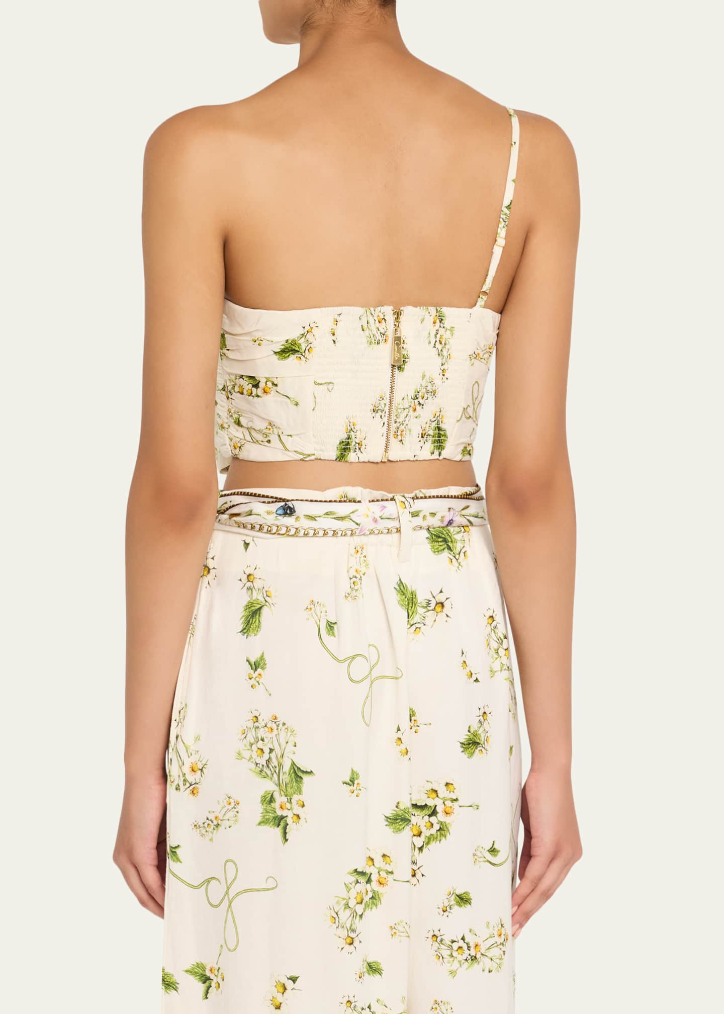 Camilla Botanical Utopia Asymmetric Bow Top - Bergdorf Goodman
