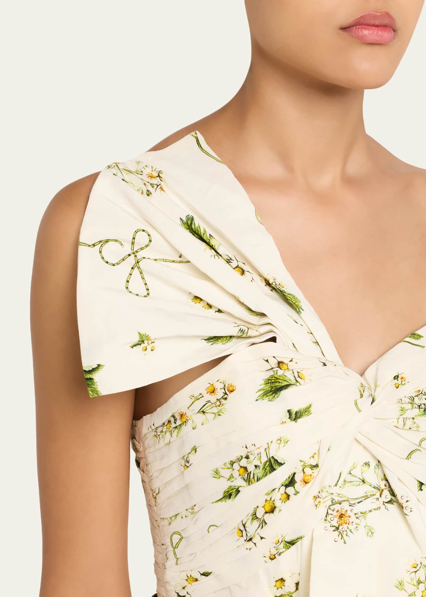 Camilla Botanical Utopia Asymmetric Bow Top - Bergdorf Goodman