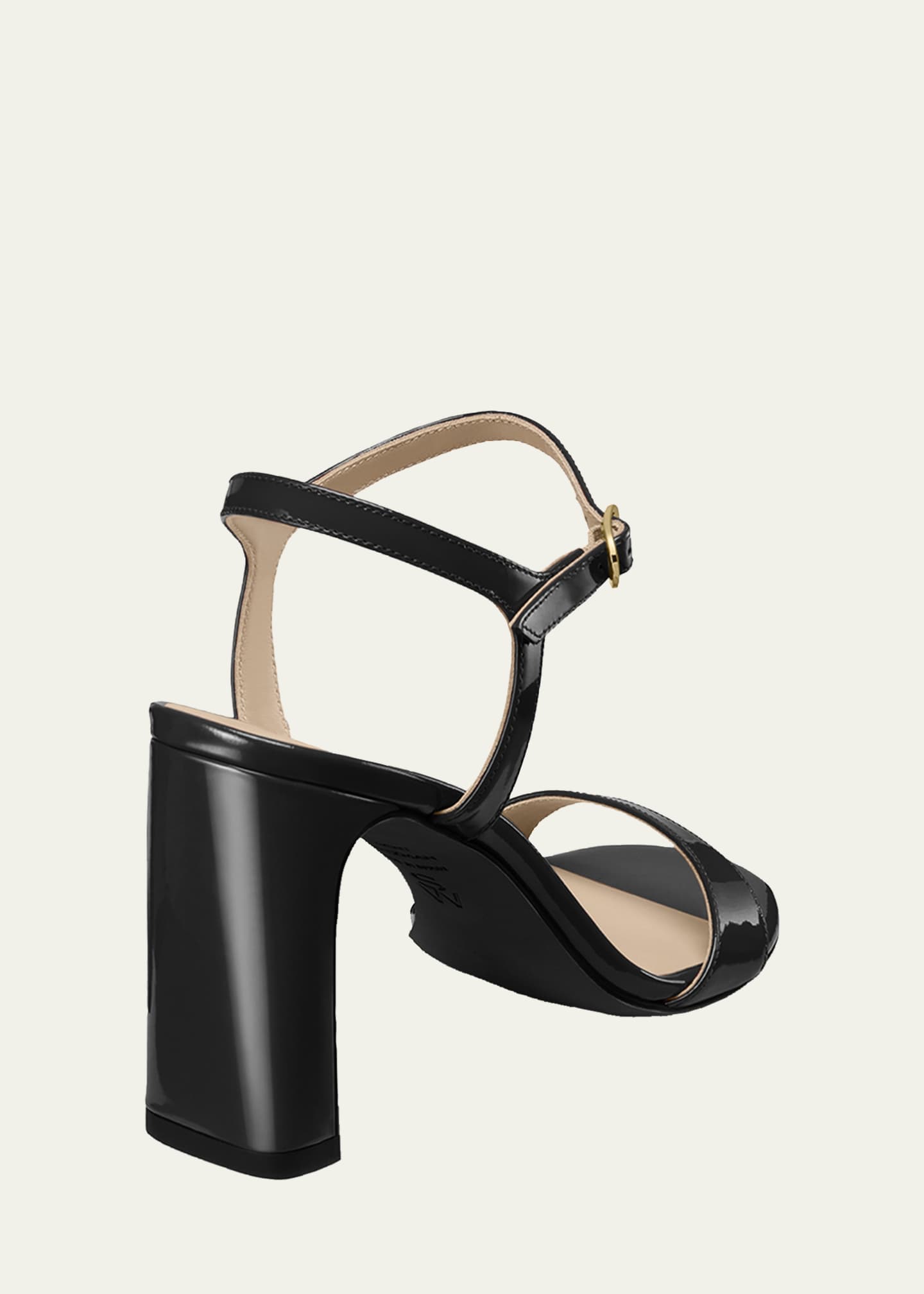Stuart Weitzman Babette Patent Leather Ankle-Strap Sandals - Bergdorf ...