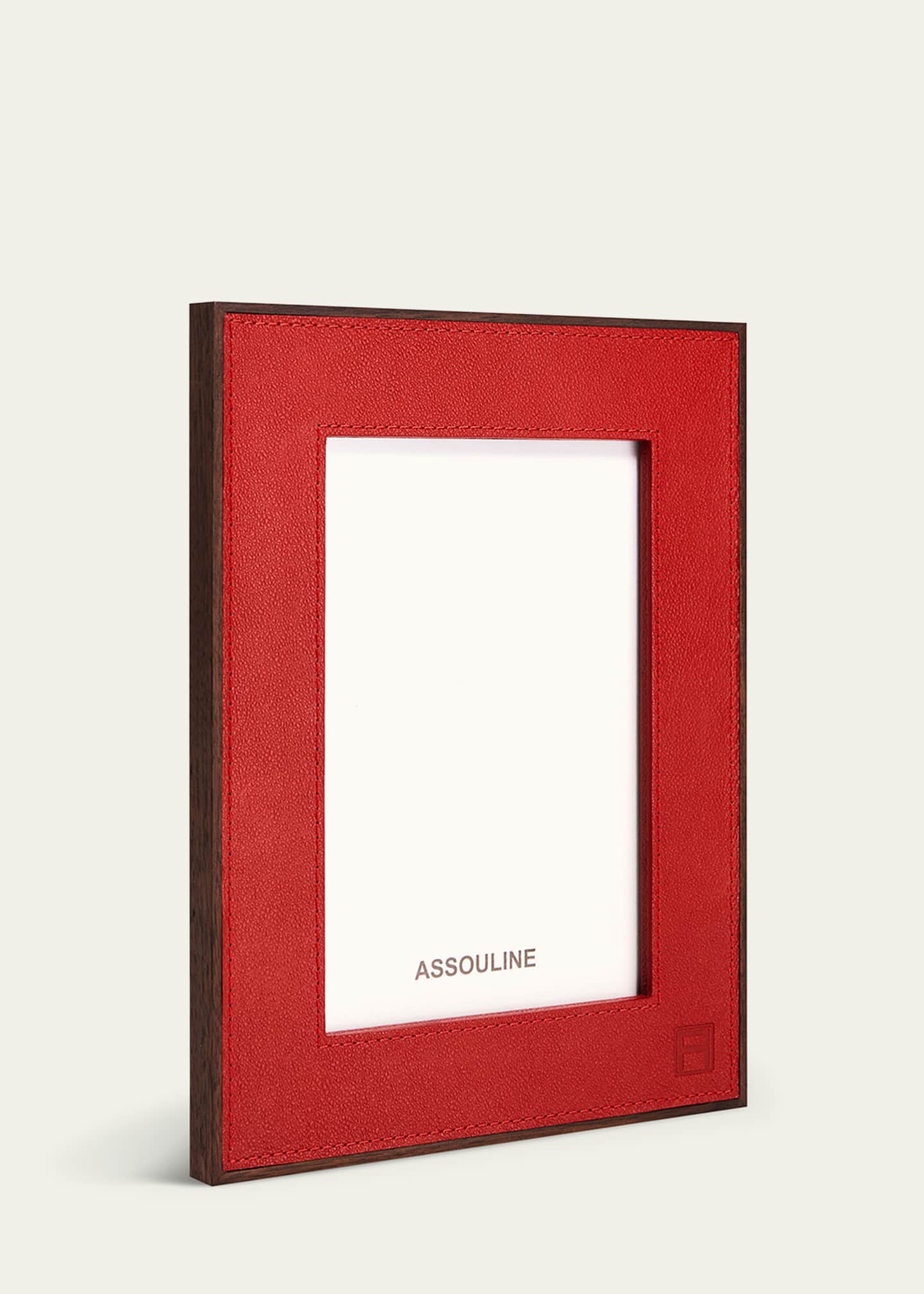 Assouline Heritage Leather Picture Frame, 5" x 7" - Bergdorf Goodman