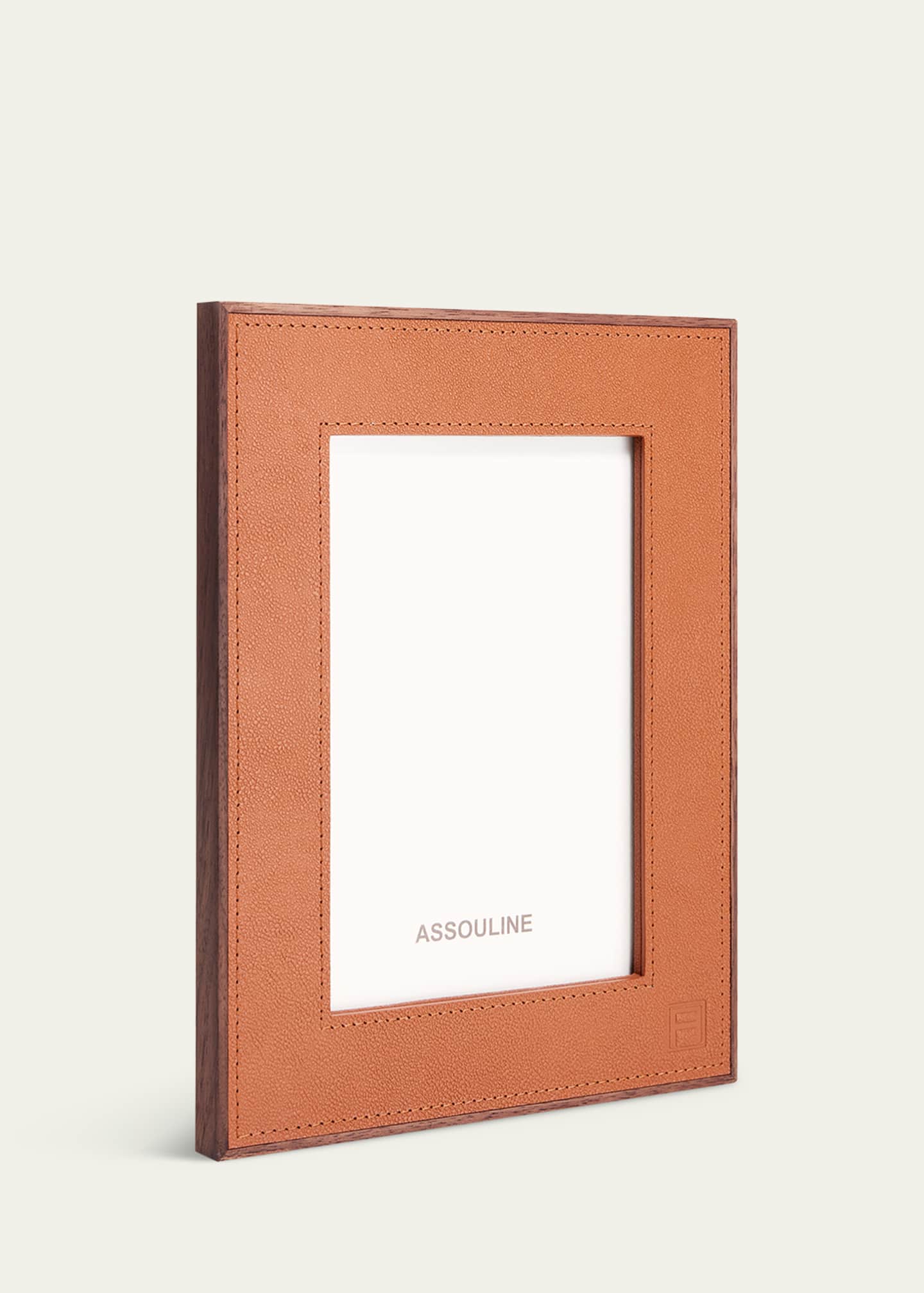 Assouline Heritage Leather Picture Frame, 5" x 7" - Bergdorf Goodman