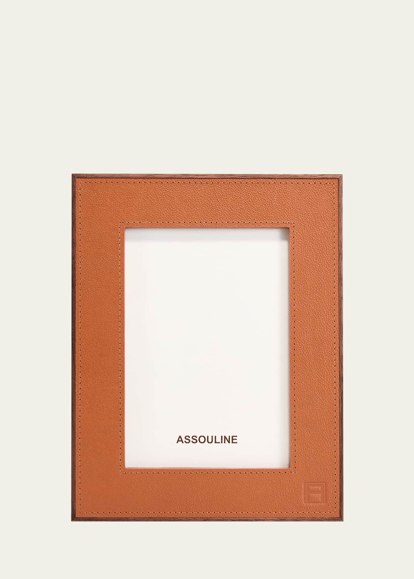 Assouline Heritage Leather Picture Frame, 5" x 7" - Bergdorf Goodman