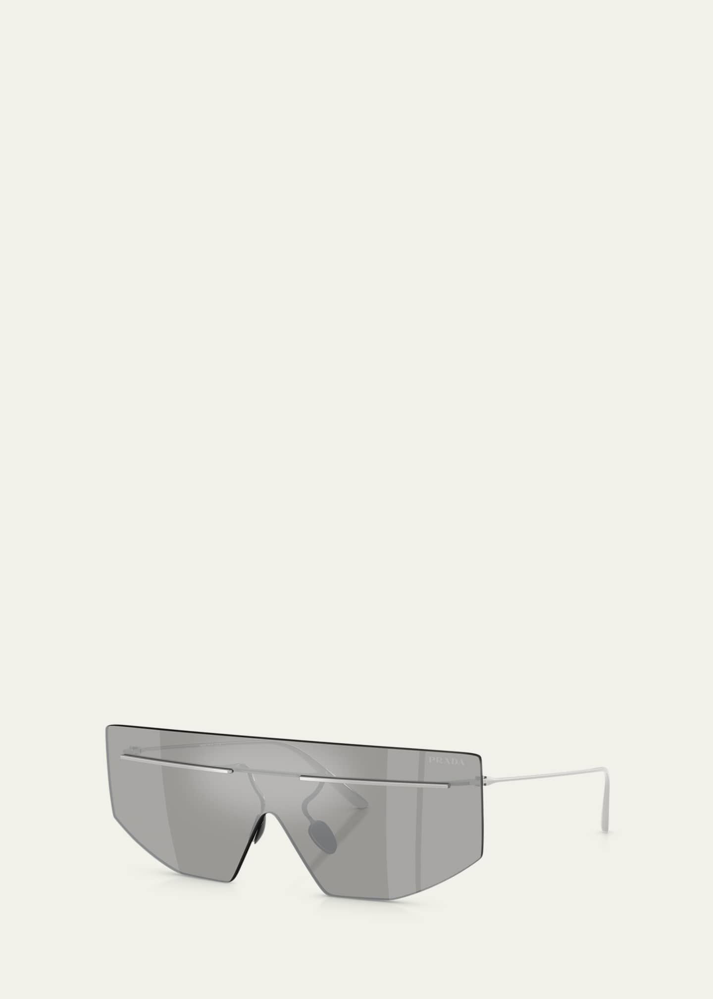 Prada Men's PR B55S Mirrored Shield Sunglasses - Bergdorf Goodman