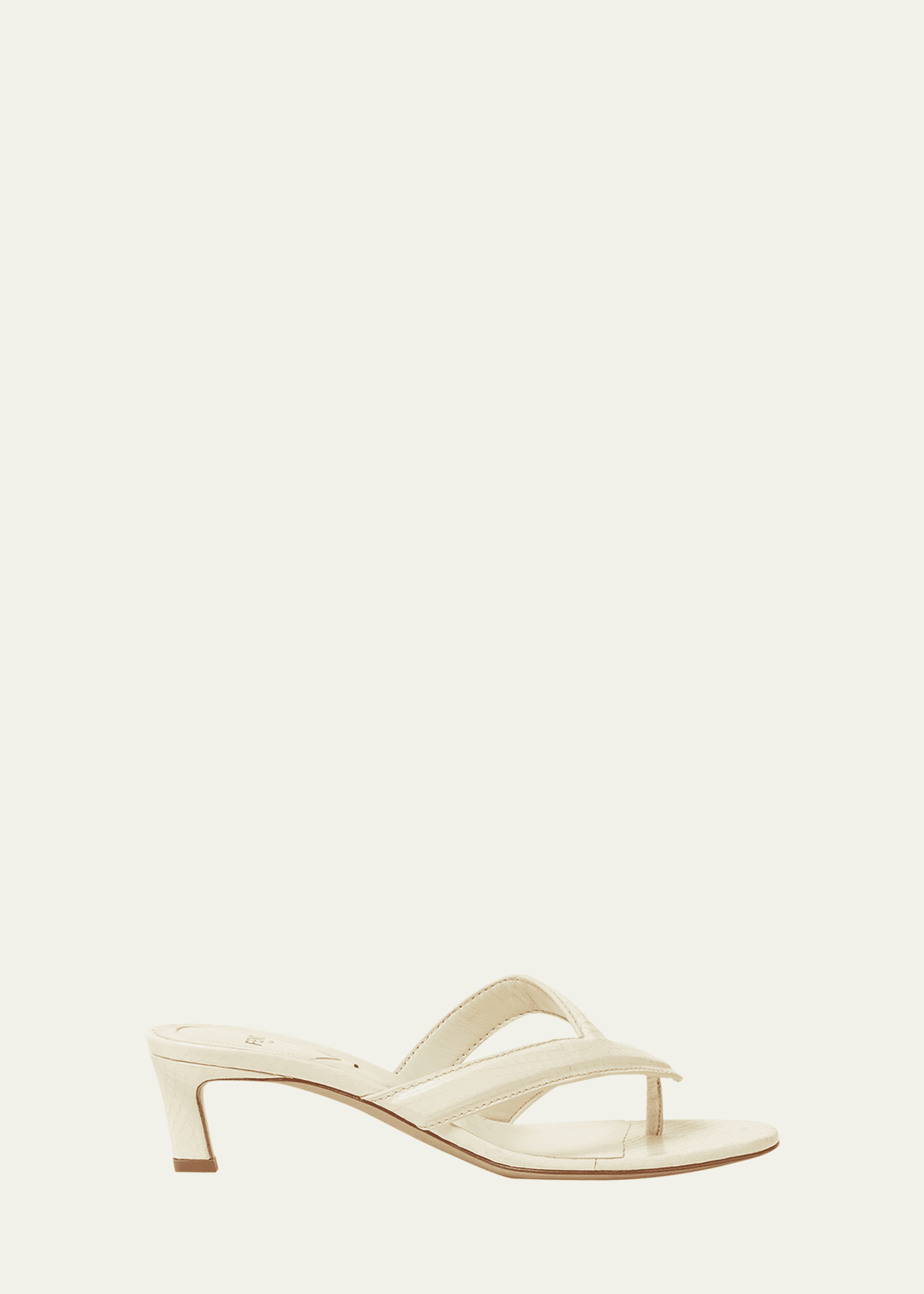 Fendi Fling Snake-Embossed Leather Thong Sandals - Bergdorf Goodman