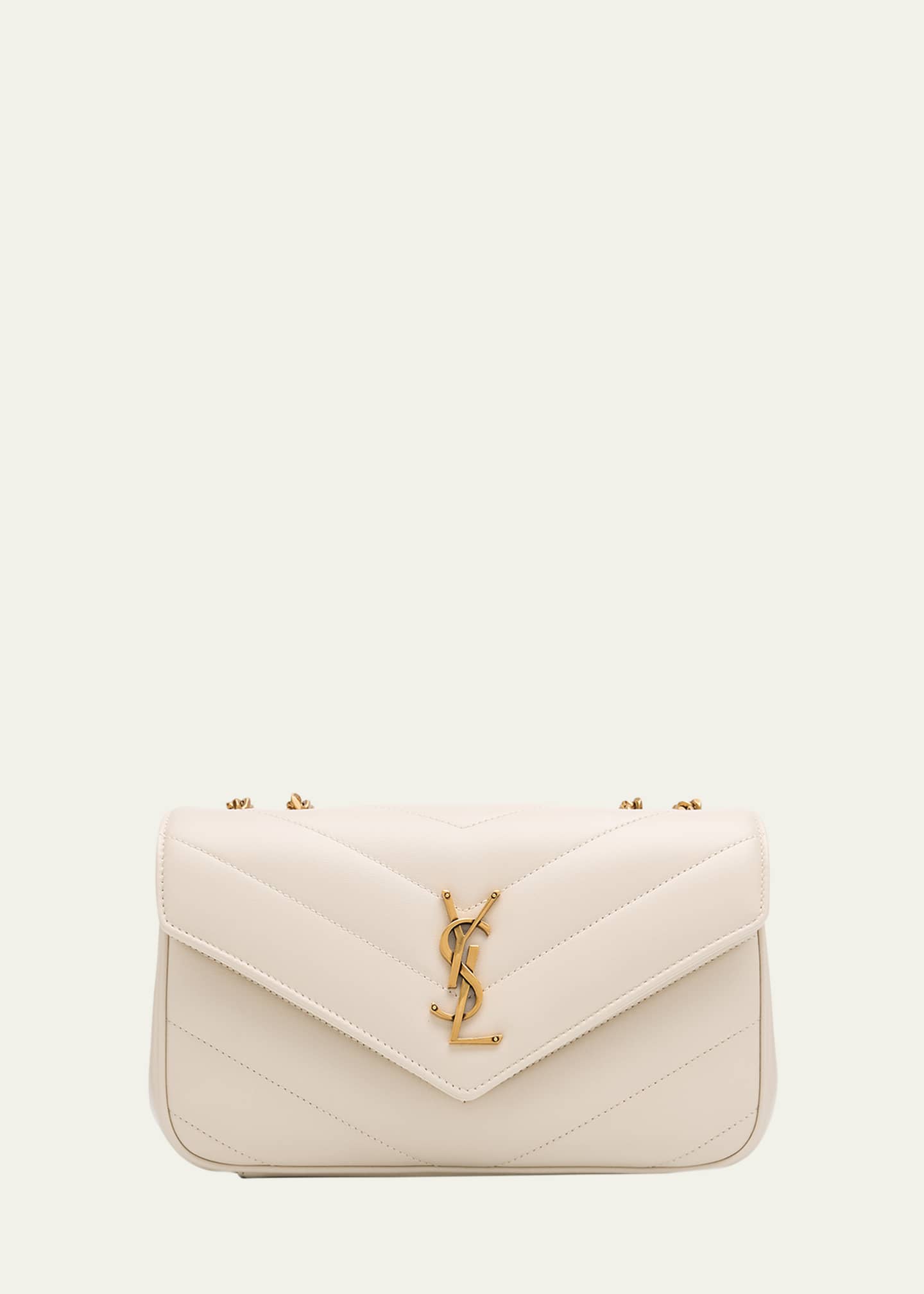 Saint Laurent Loulou Small YSL Shoulder Bag in Quilted Leather ...