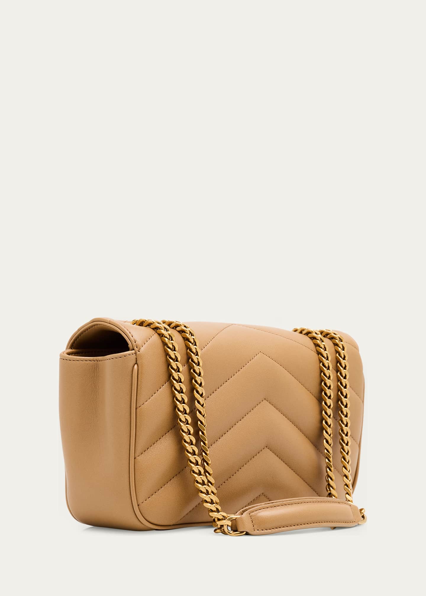 Saint Laurent Loulou Small YSL Shoulder Bag in Quilted Leather ...