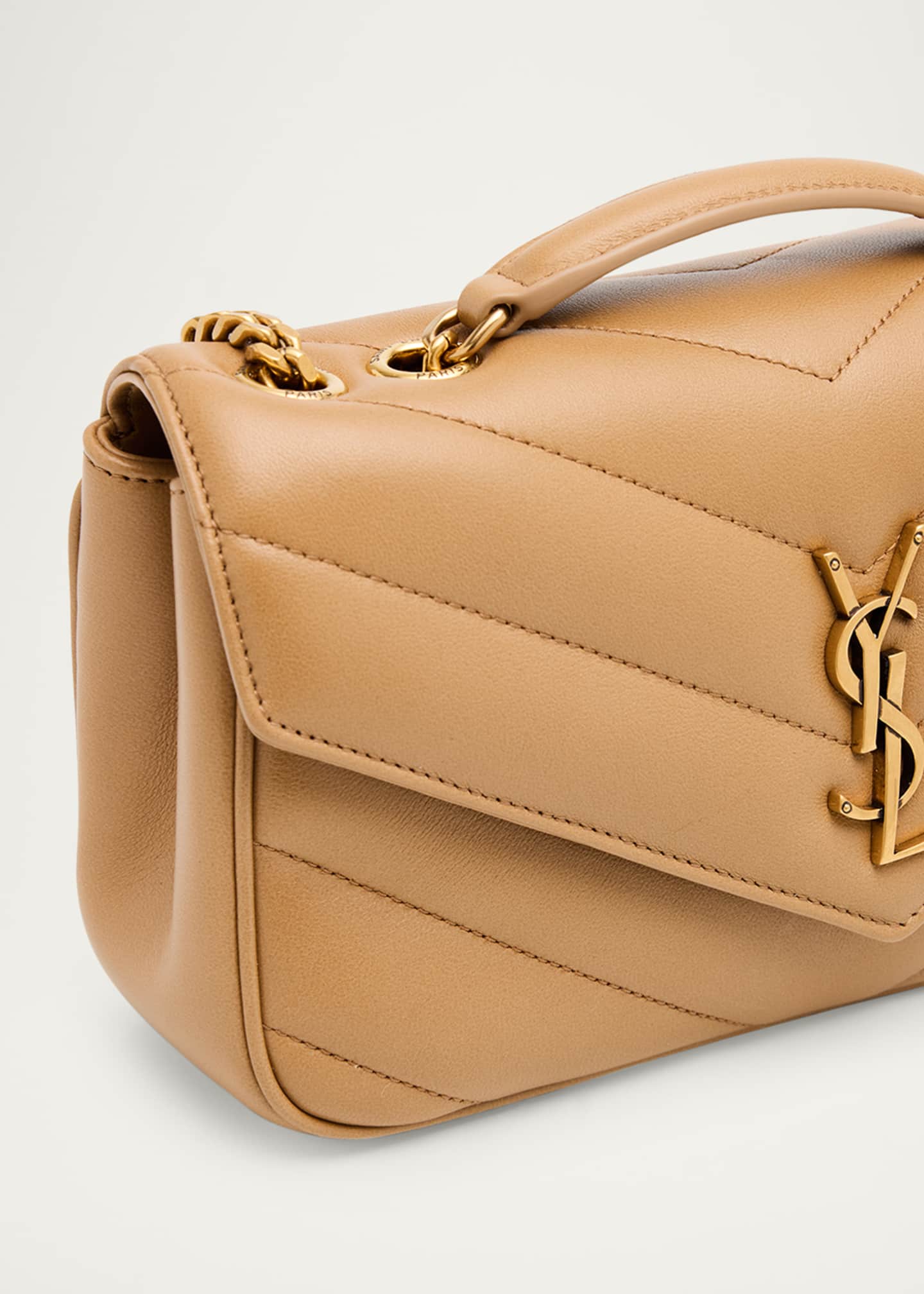 Saint Laurent Loulou Small YSL Shoulder Bag in Quilted Leather ...