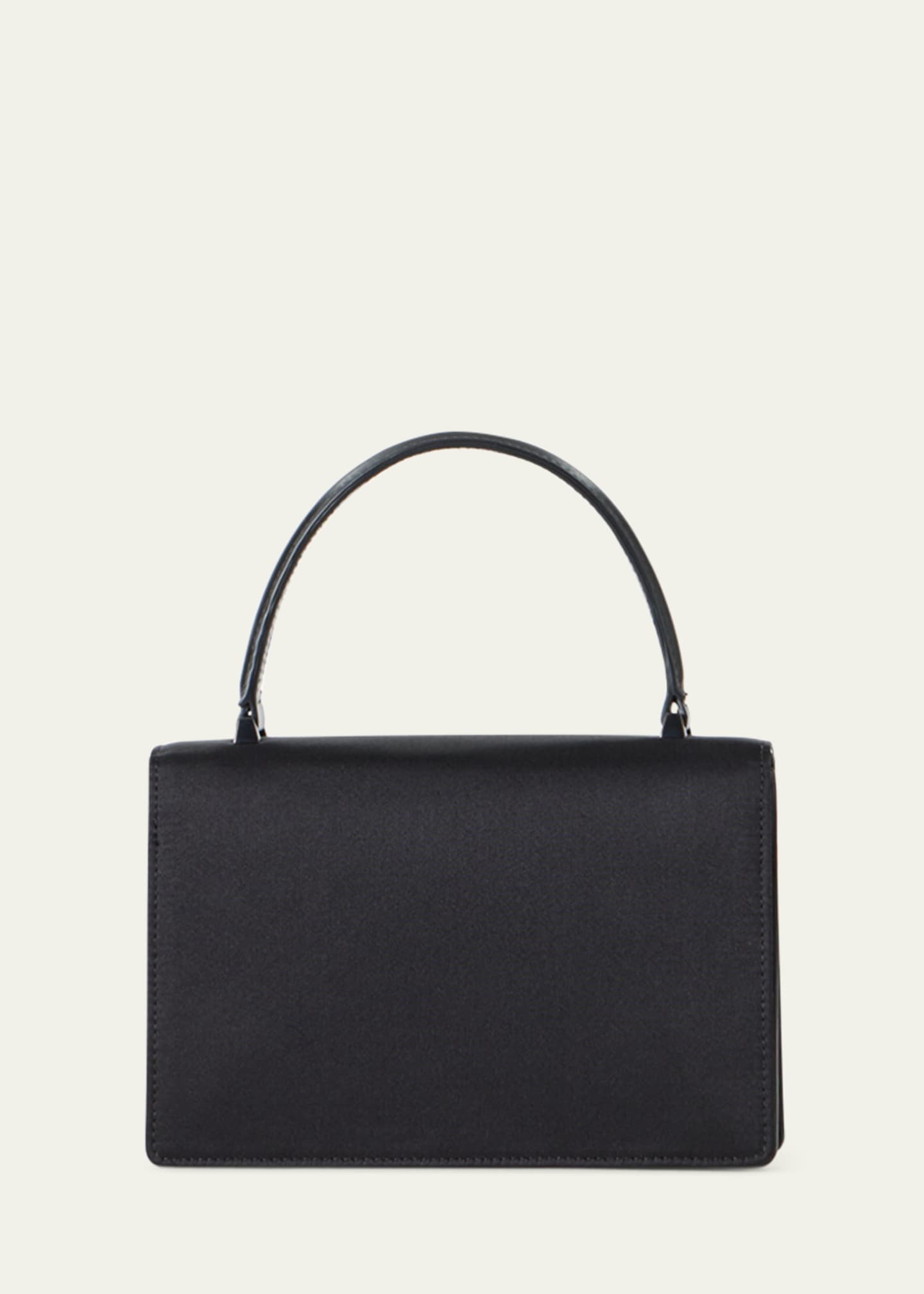 Akris Alice Crystal Trapezoid Satin Micro Top-Handle Bag - Bergdorf Goodman