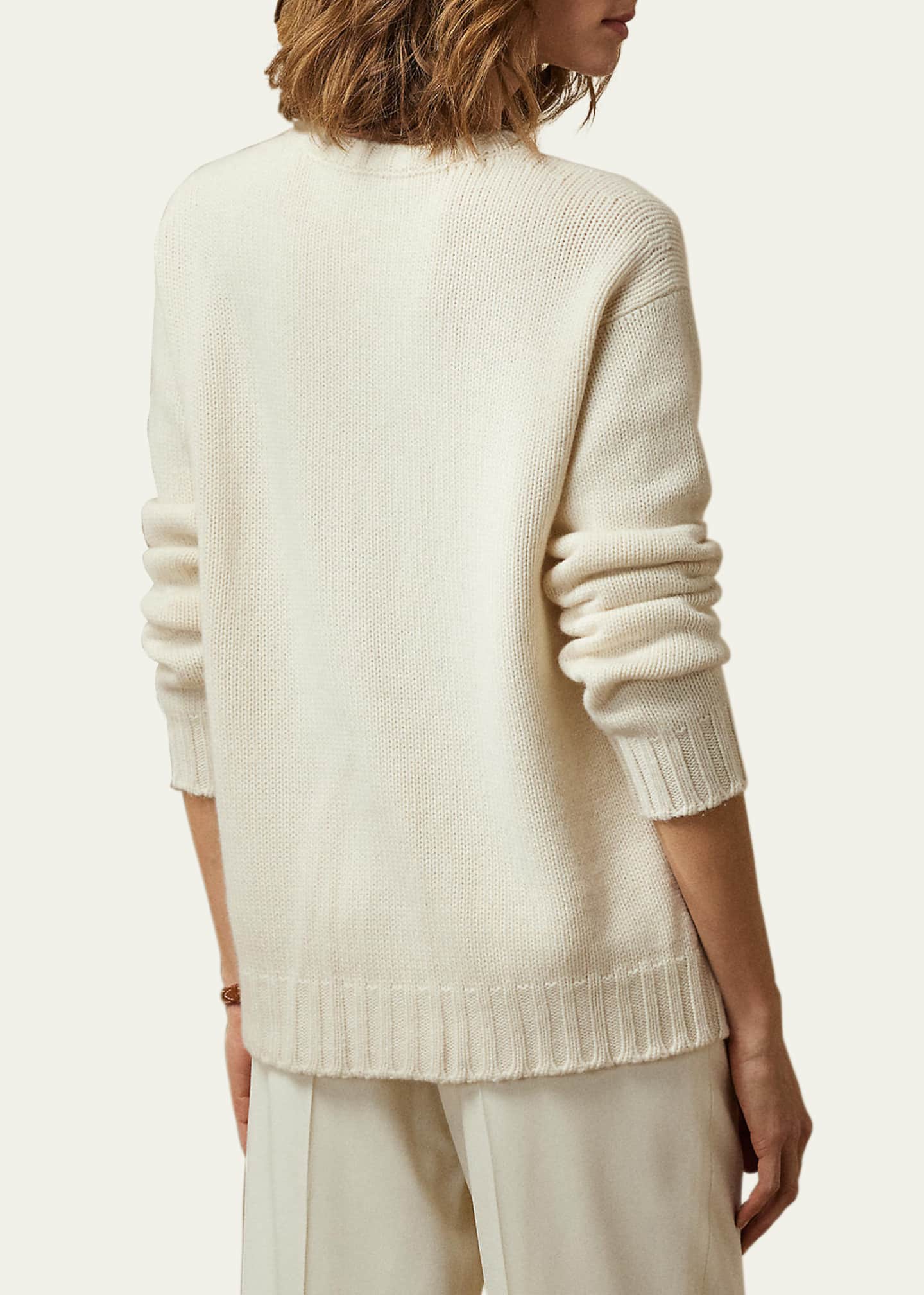 Ralph Lauren Collection Flag Cashmere Crewneck Sweater - Bergdorf Goodman