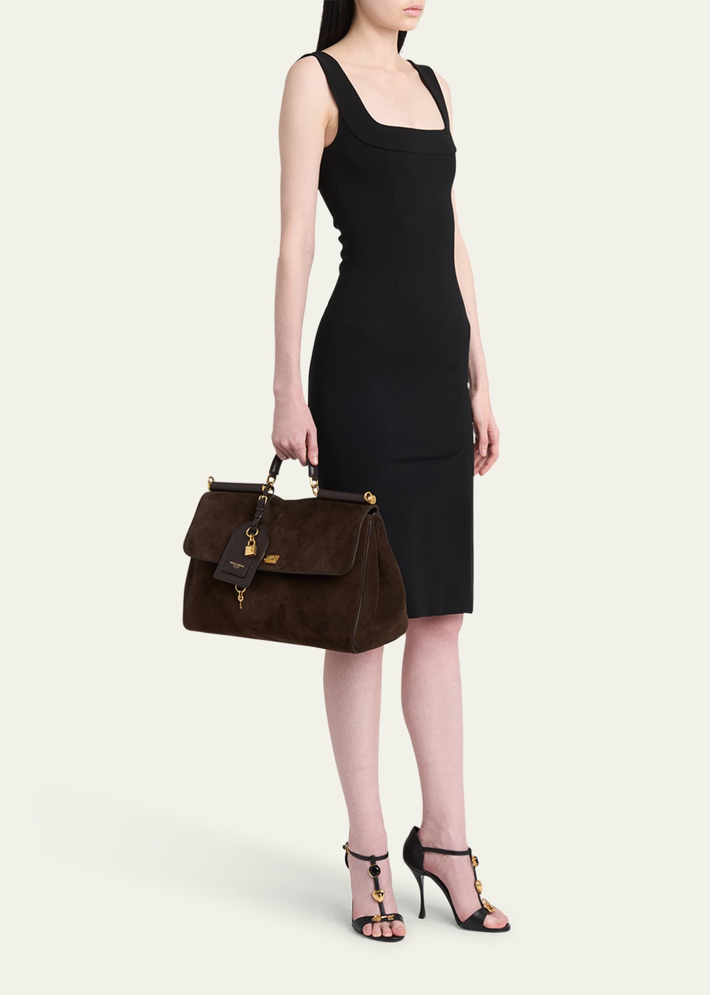 Dolce&Gabbana My Sicily Suede Top-Handle Bag - Bergdorf Goodman