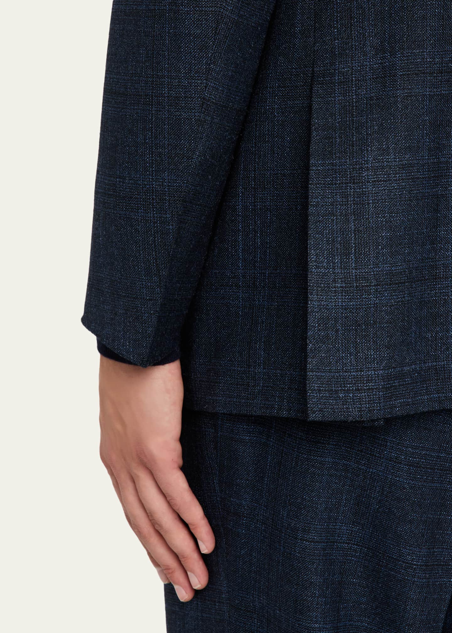 Kiton Men's Cashmere, Wool and Silk Plaid Two-Piece Suit - Bergdorf Goodman