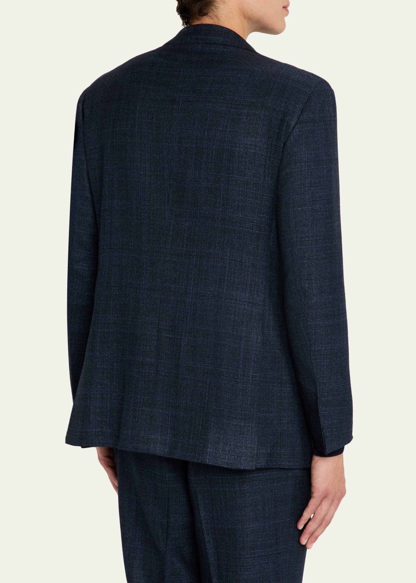 Kiton Men's Cashmere, Wool and Silk Plaid Two-Piece Suit - Bergdorf Goodman