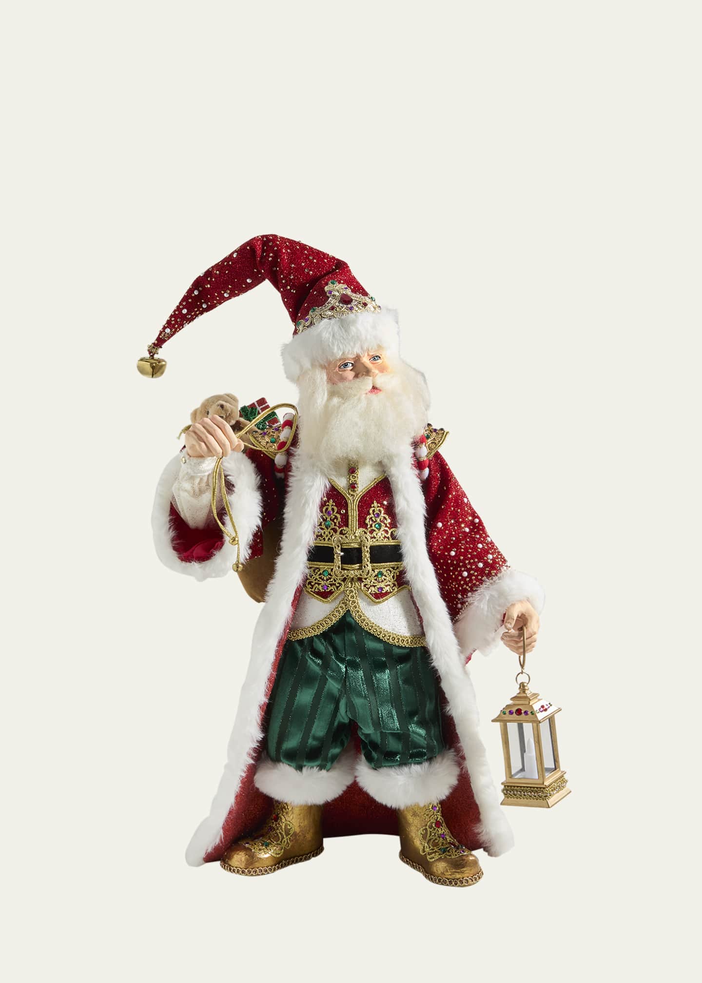 Katherine's Collection King Christopher Claus with Lantern Tabletop ...