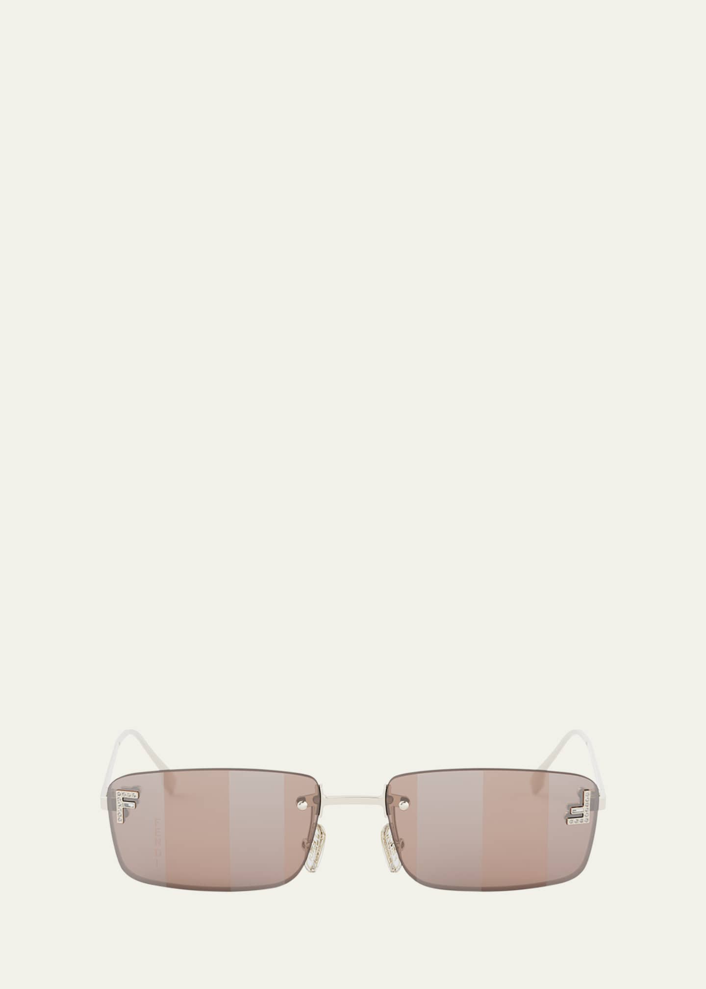 Fendi Fendi First Crystalized Logo Sunglasses - Bergdorf Goodman