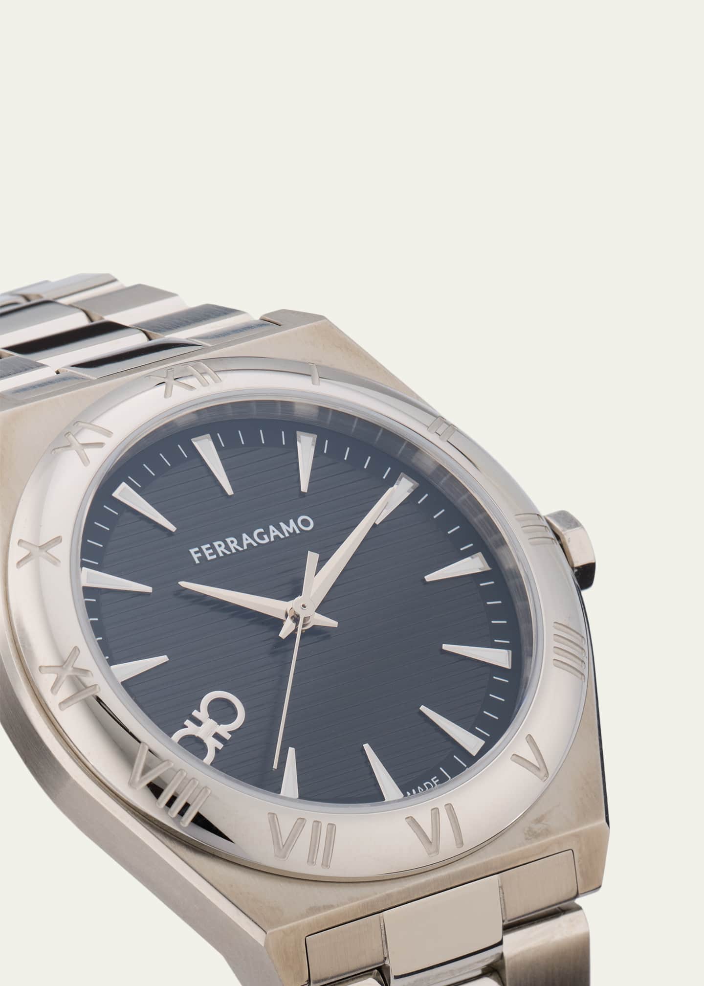 Ferragamo Vega Upper East 40mm Stainless Steel Bracelet Watch ...