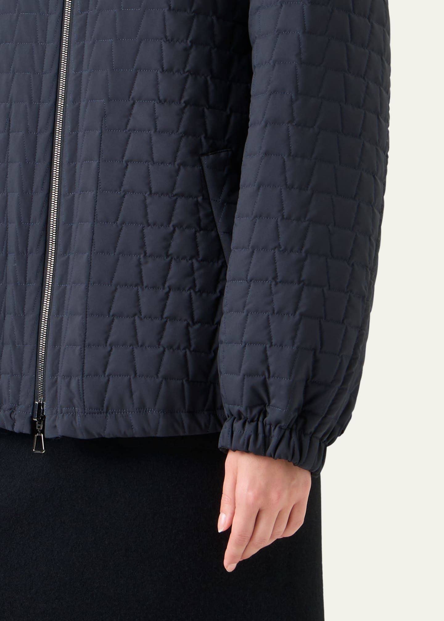 Akris Davis Trapezoid Quilted Techno Taffeta Parka Jacket - Bergdorf ...
