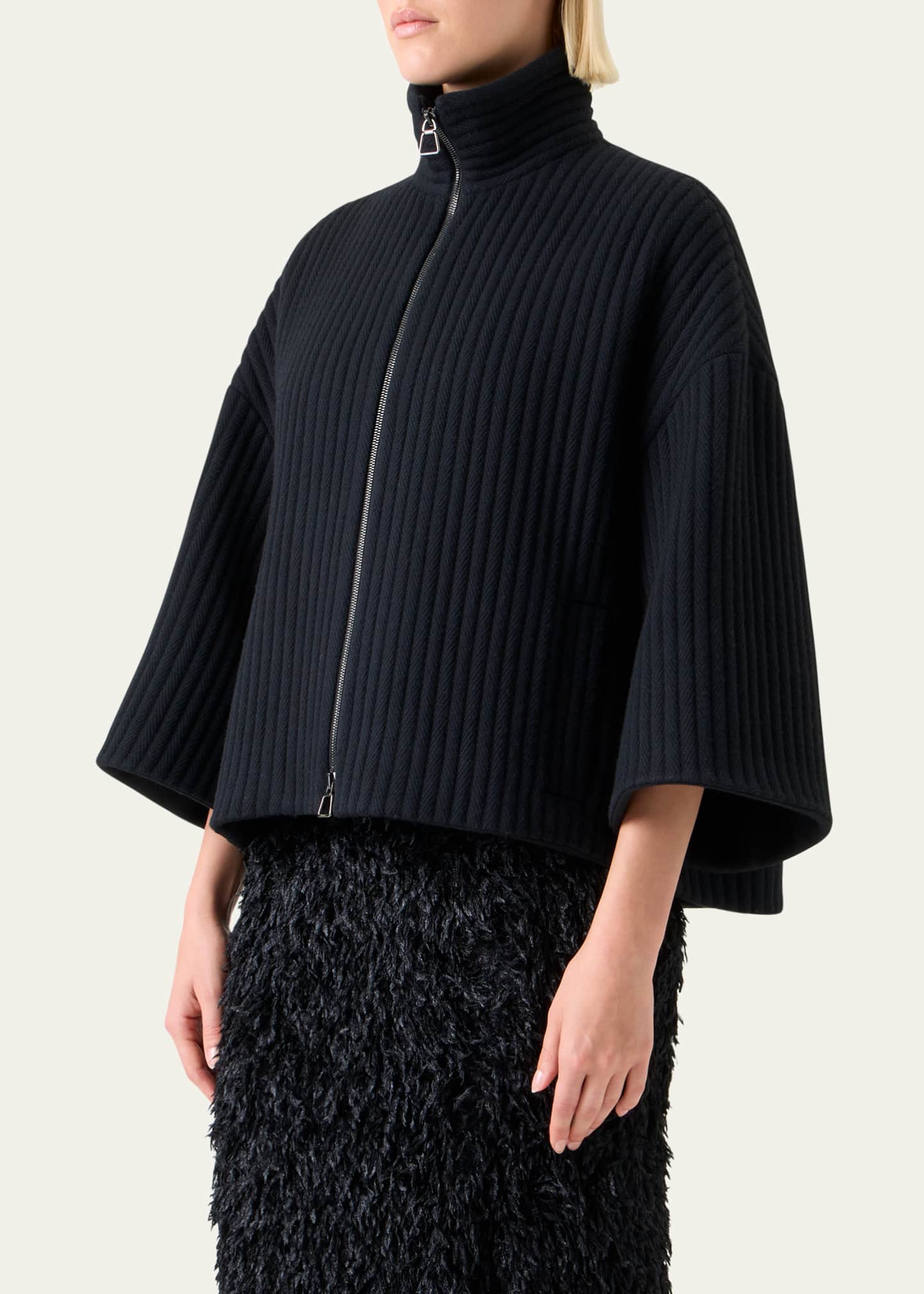 Akris Philia Wool-Cashmere Corduroy Jacket - Bergdorf Goodman