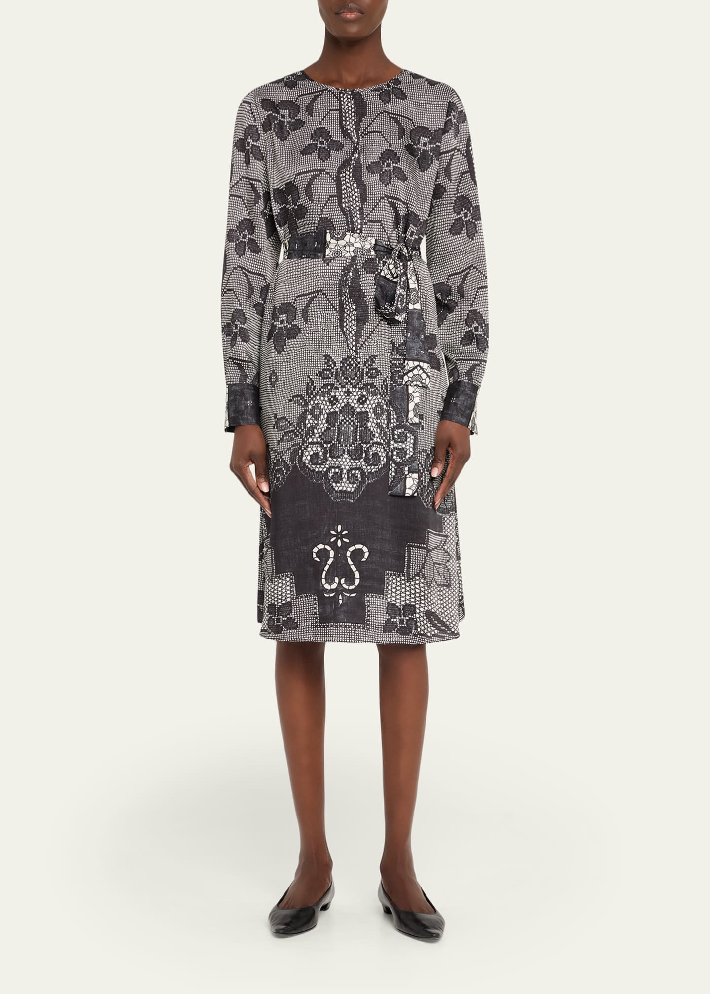 Kobi Halperin Michelle Floral Lace-Print Dress - Bergdorf Goodman