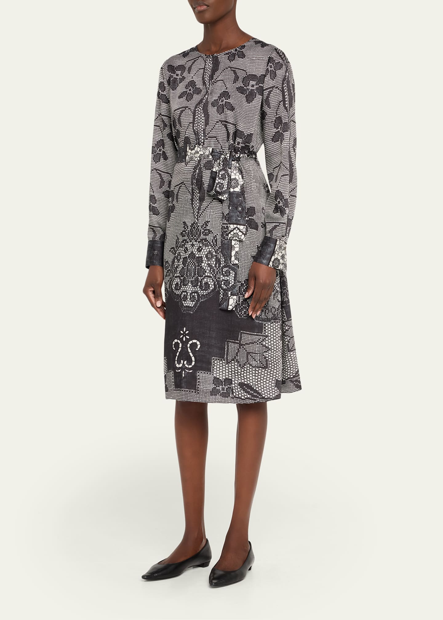Kobi Halperin Michelle Floral Lace-Print Dress - Bergdorf Goodman