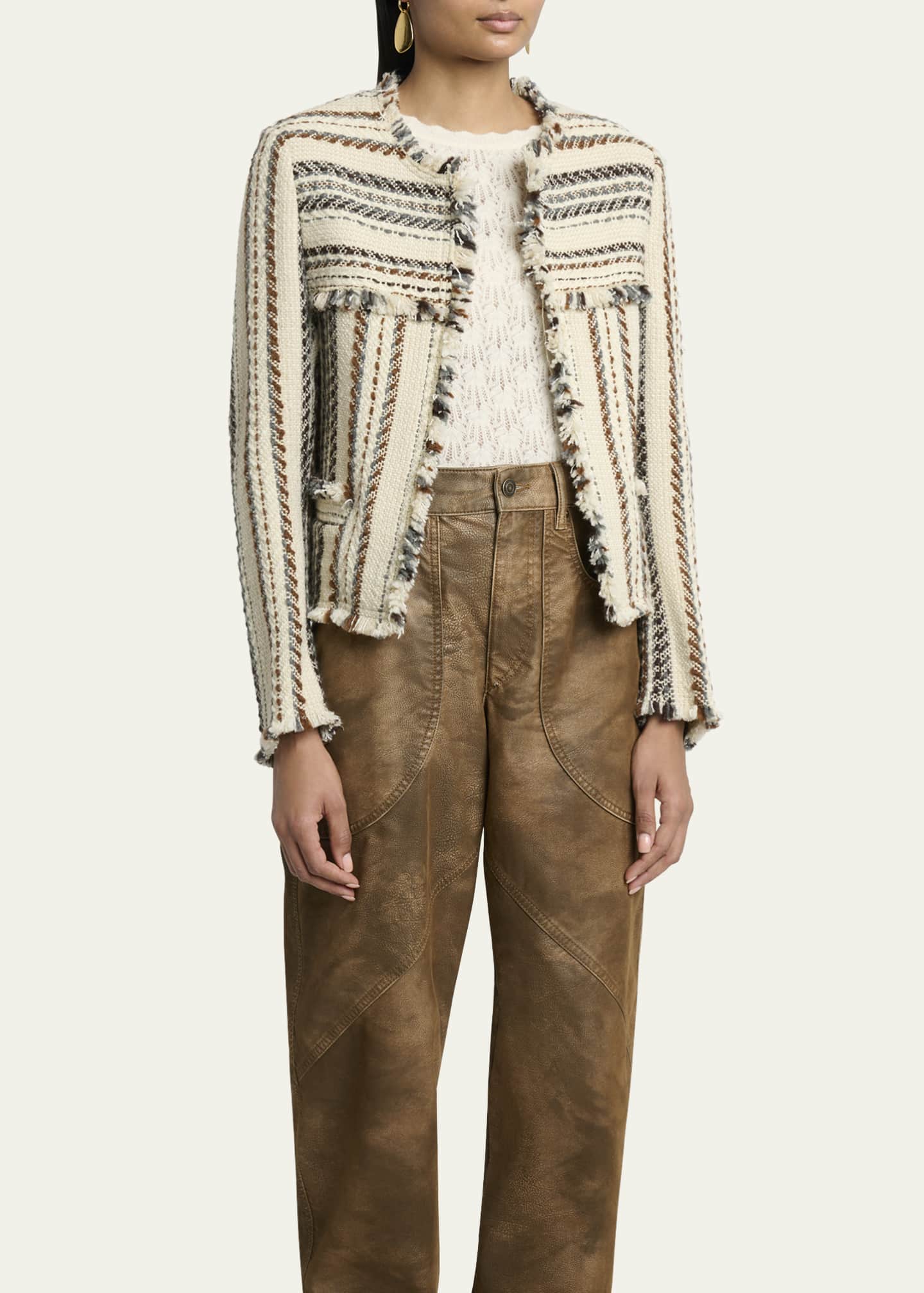 Etoile Isabel Marant Izaria Tweed Jacket - Bergdorf Goodman