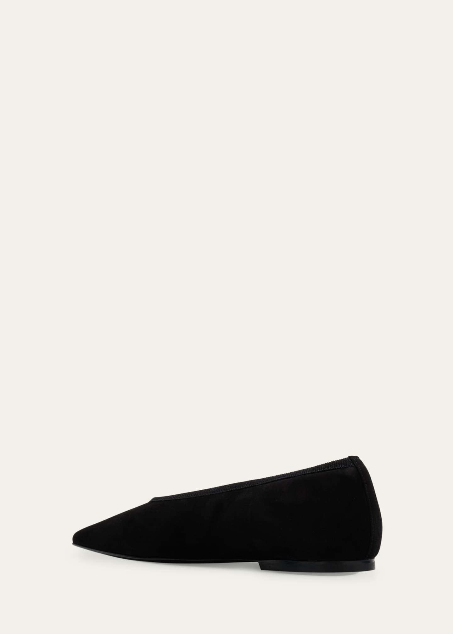 Toteme Garderob Suede Ballerina Flats - Bergdorf Goodman