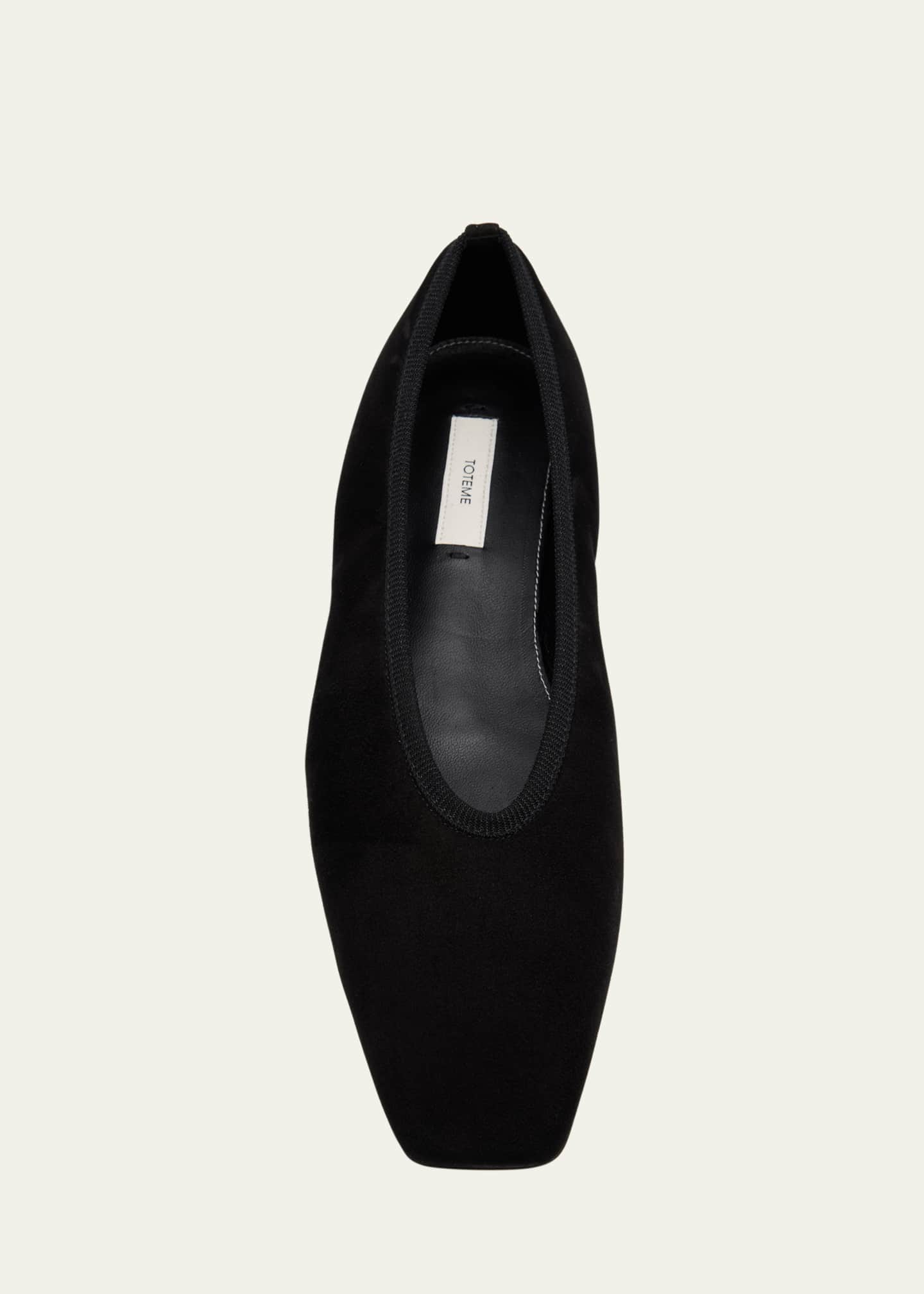 Toteme Garderob Suede Ballerina Flats - Bergdorf Goodman