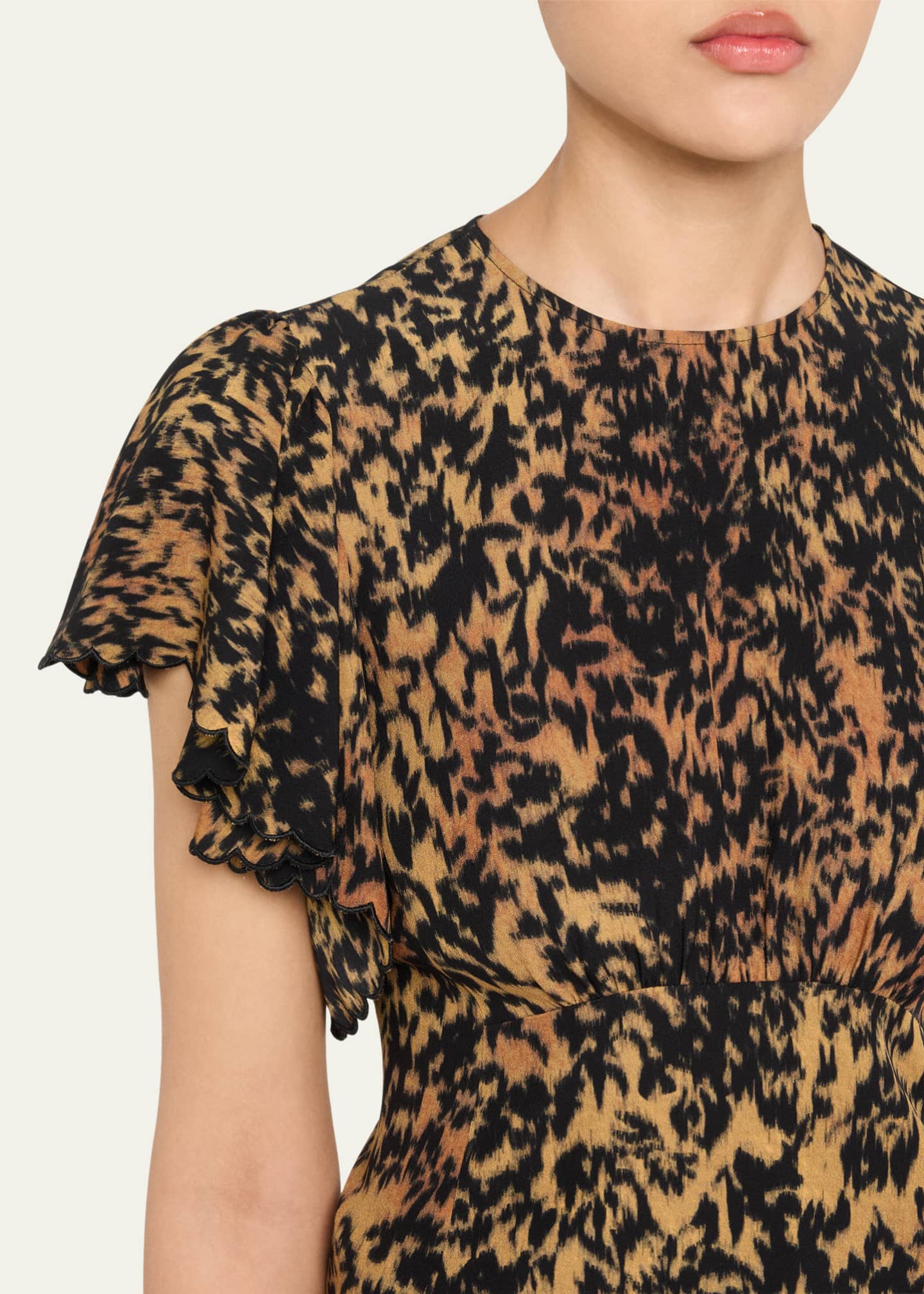 Ulla Johnson Nejma Flutter-Sleeve Blouse - Bergdorf Goodman