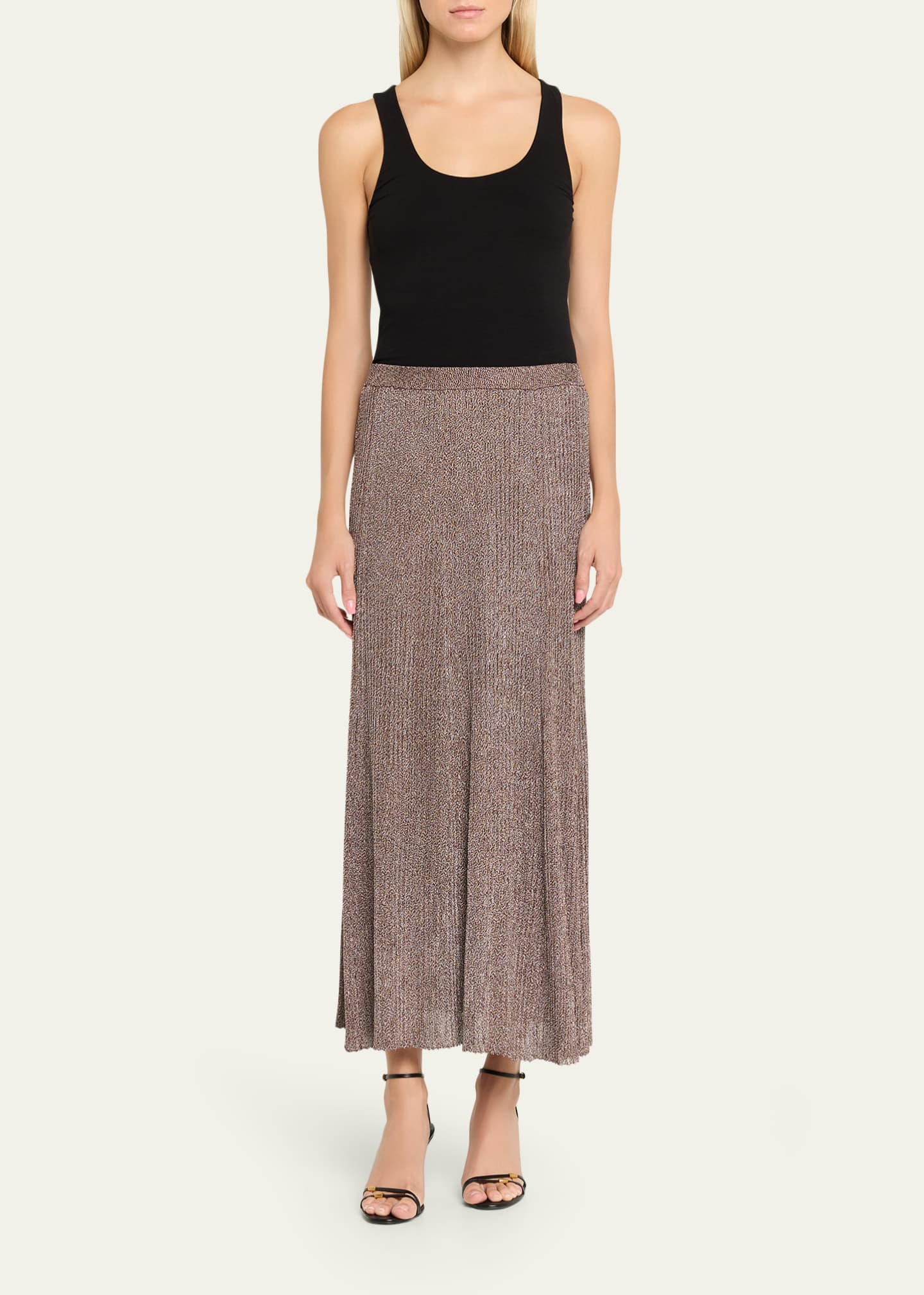 Ulla Johnson Renae Metallic Knit Maxi Skirt - Bergdorf Goodman