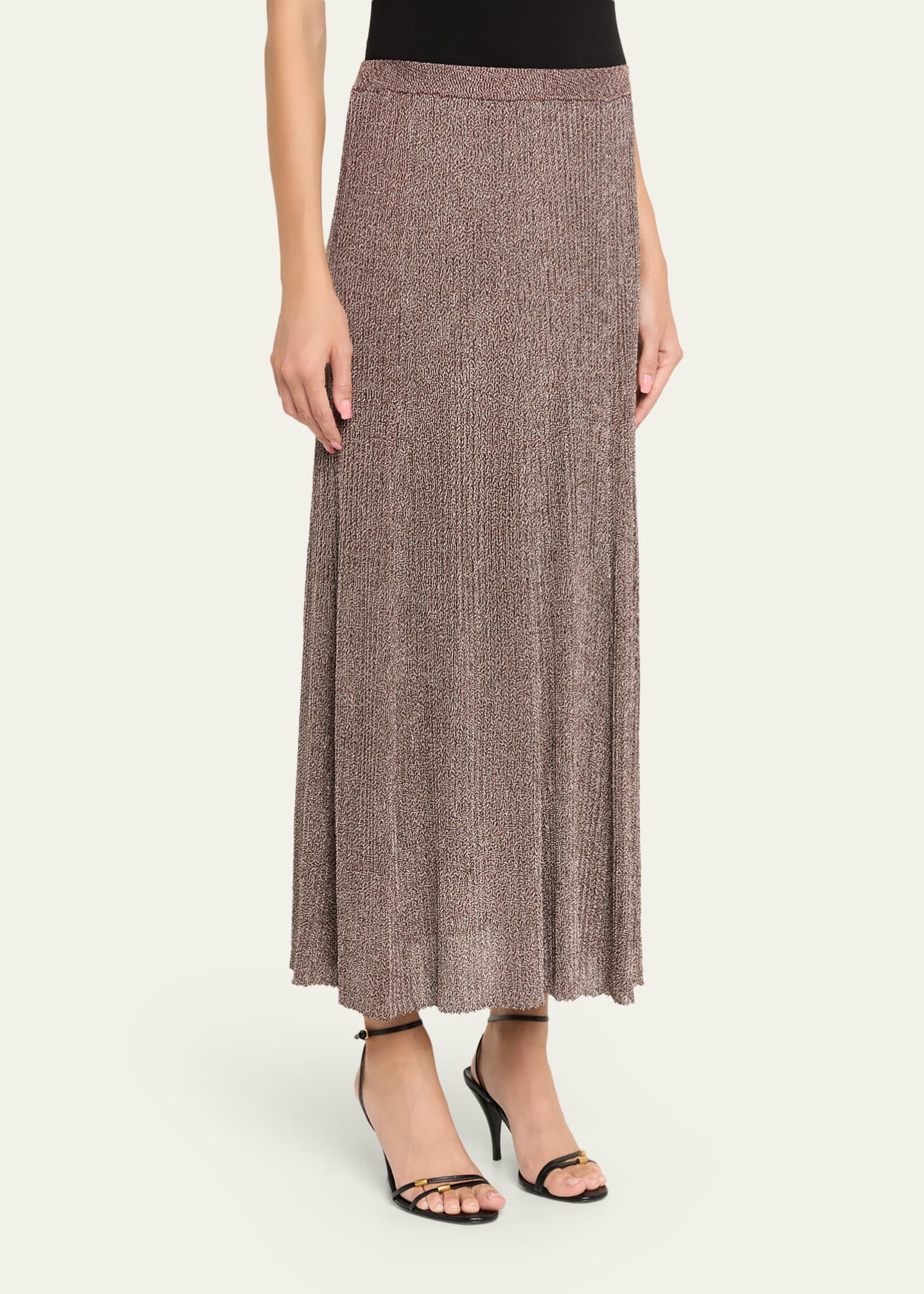 Ulla Johnson Renae Metallic Knit Maxi Skirt - Bergdorf Goodman