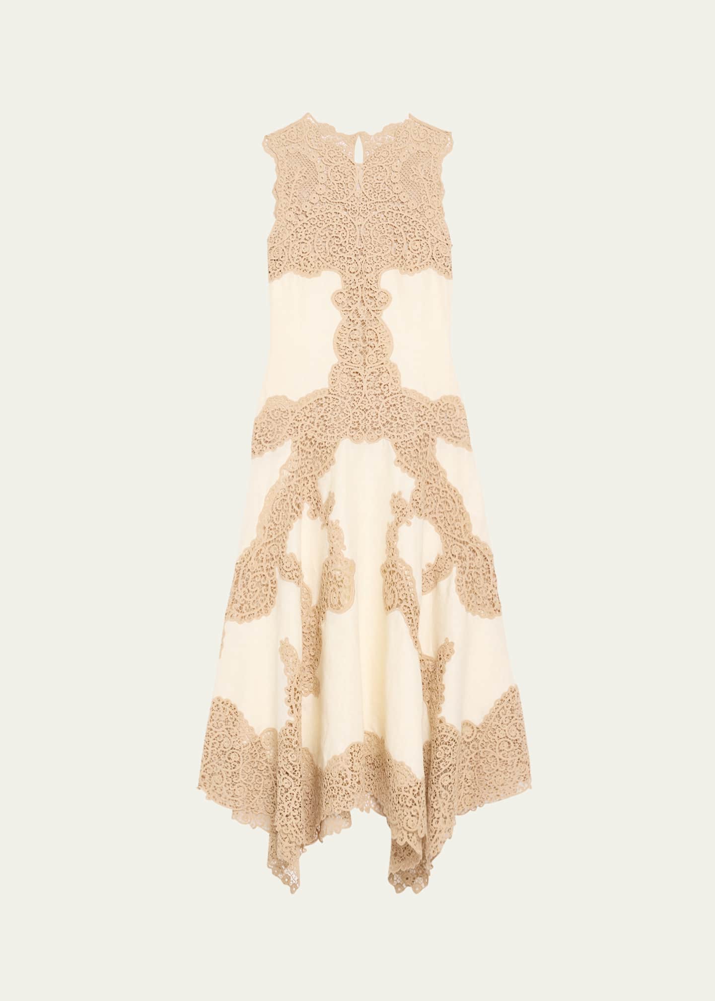 Ulla Johnson Arlette Sleeveless Handkerchief Lace Midi Dress - Bergdorf ...