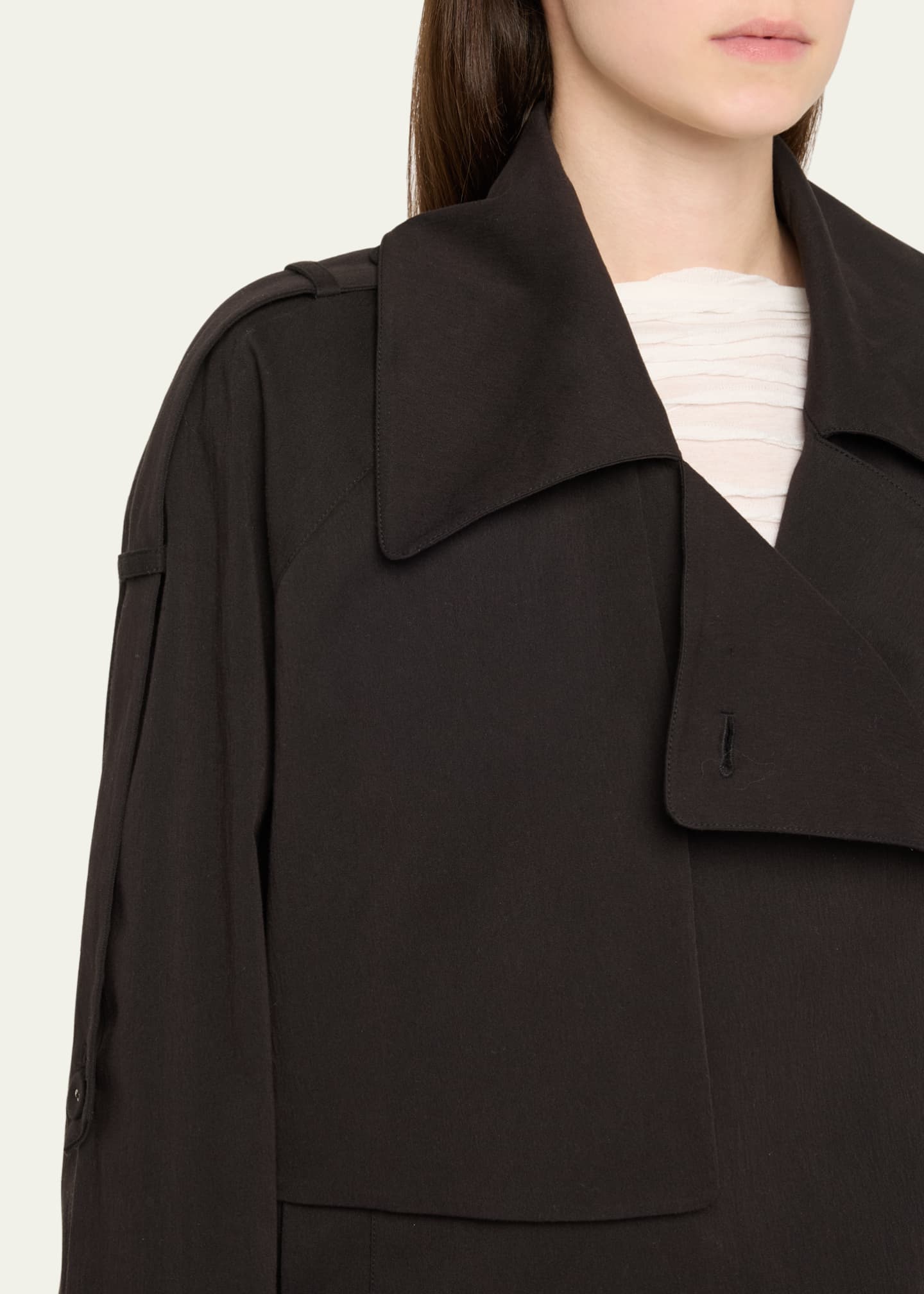 Proenza Schouler White Label Yasmin Cropped Trench Coat - Bergdorf Goodman