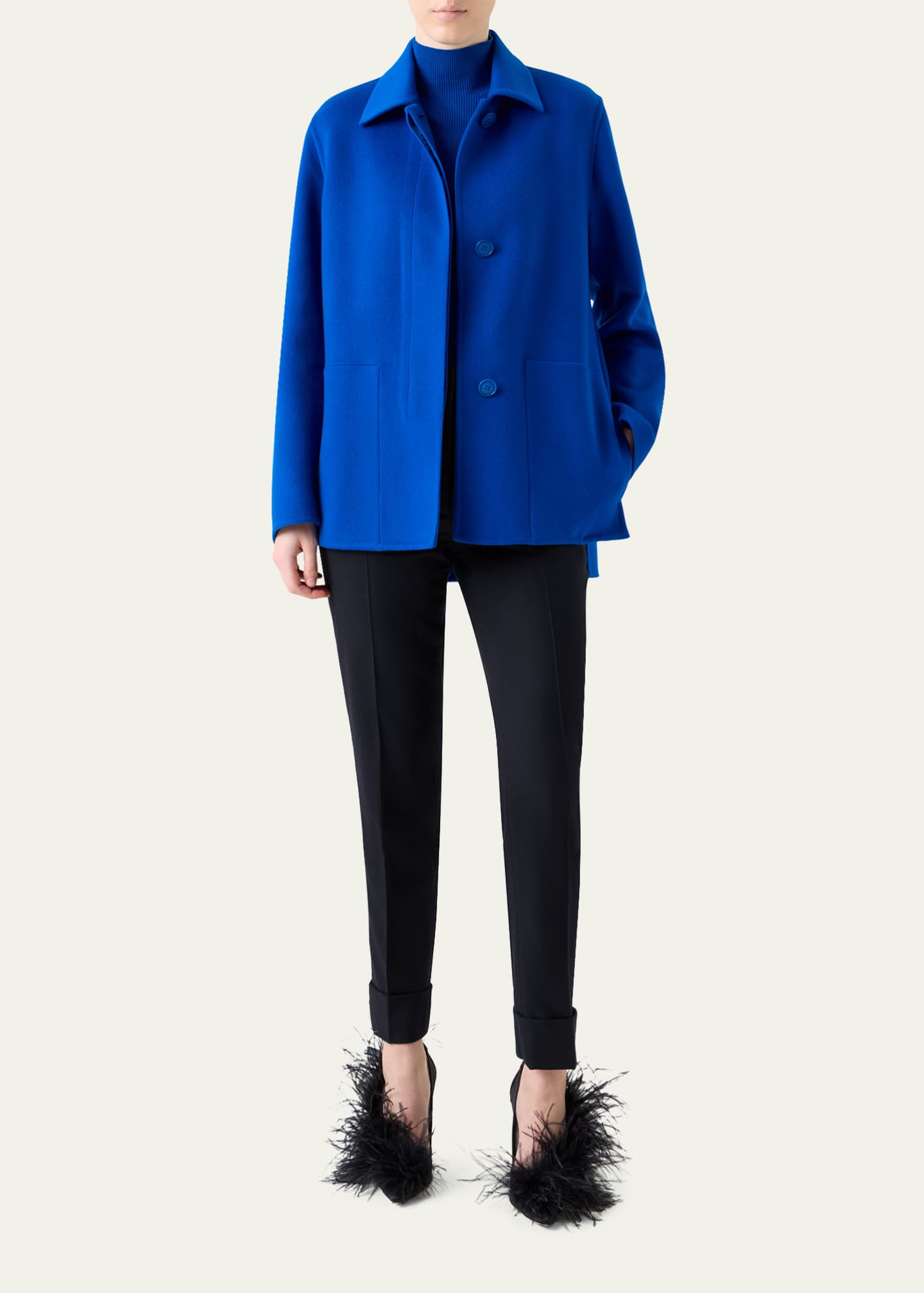 Akris Laars Double-Face Cashmere Jacket - Bergdorf Goodman