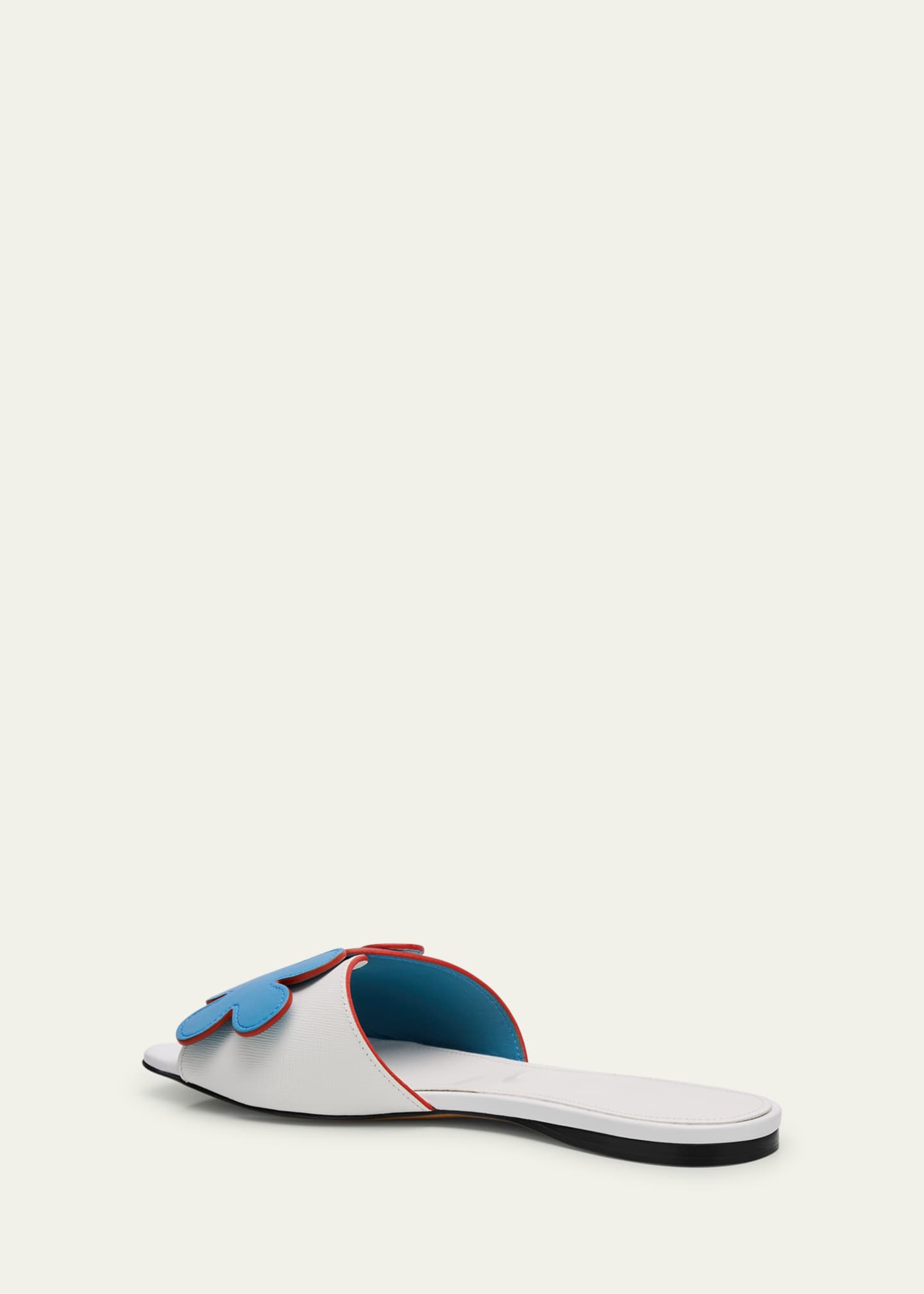 Marni Flower Leather Slide Sandals - Bergdorf Goodman
