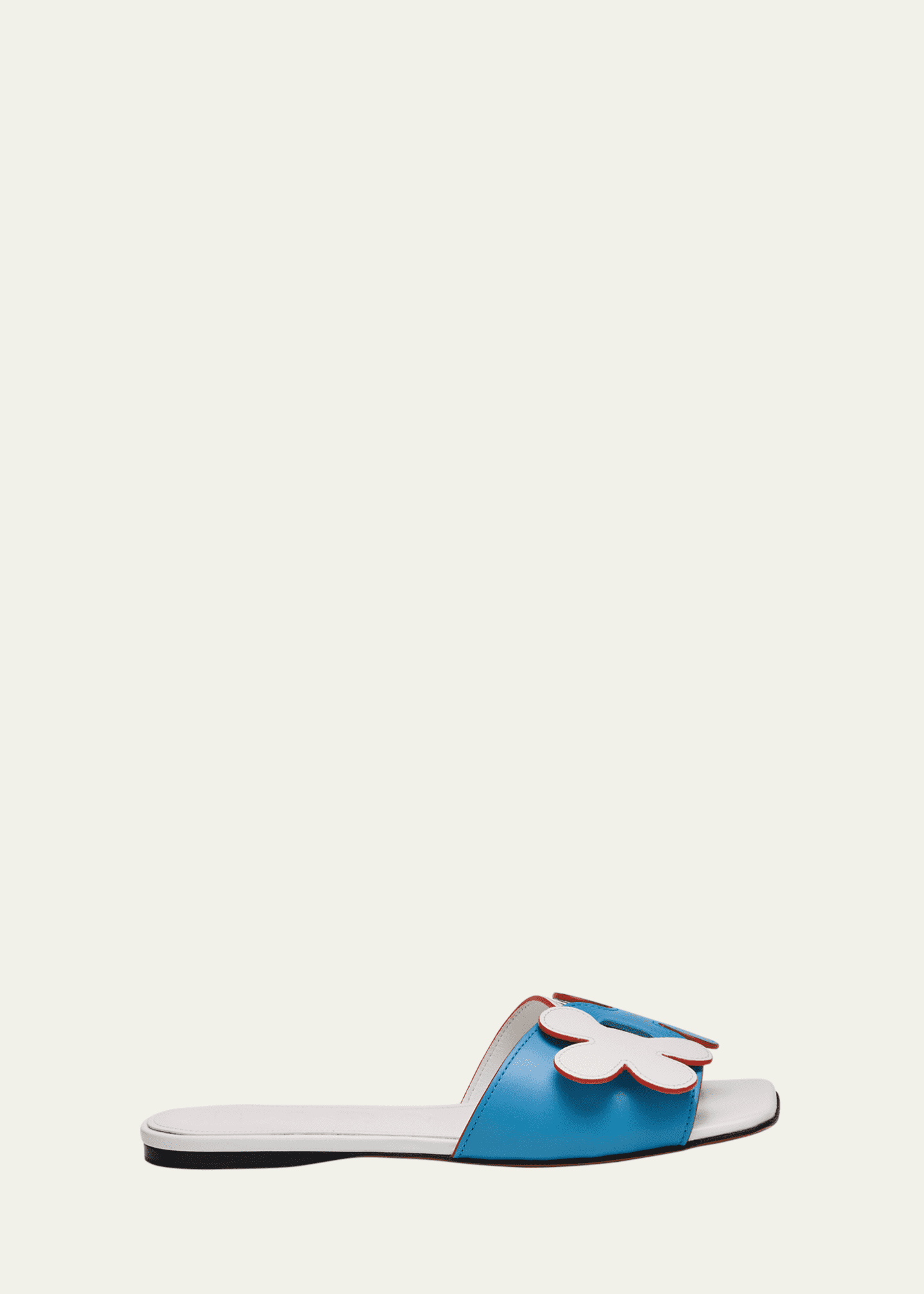 Marni Flower Leather Slide Sandals - Bergdorf Goodman