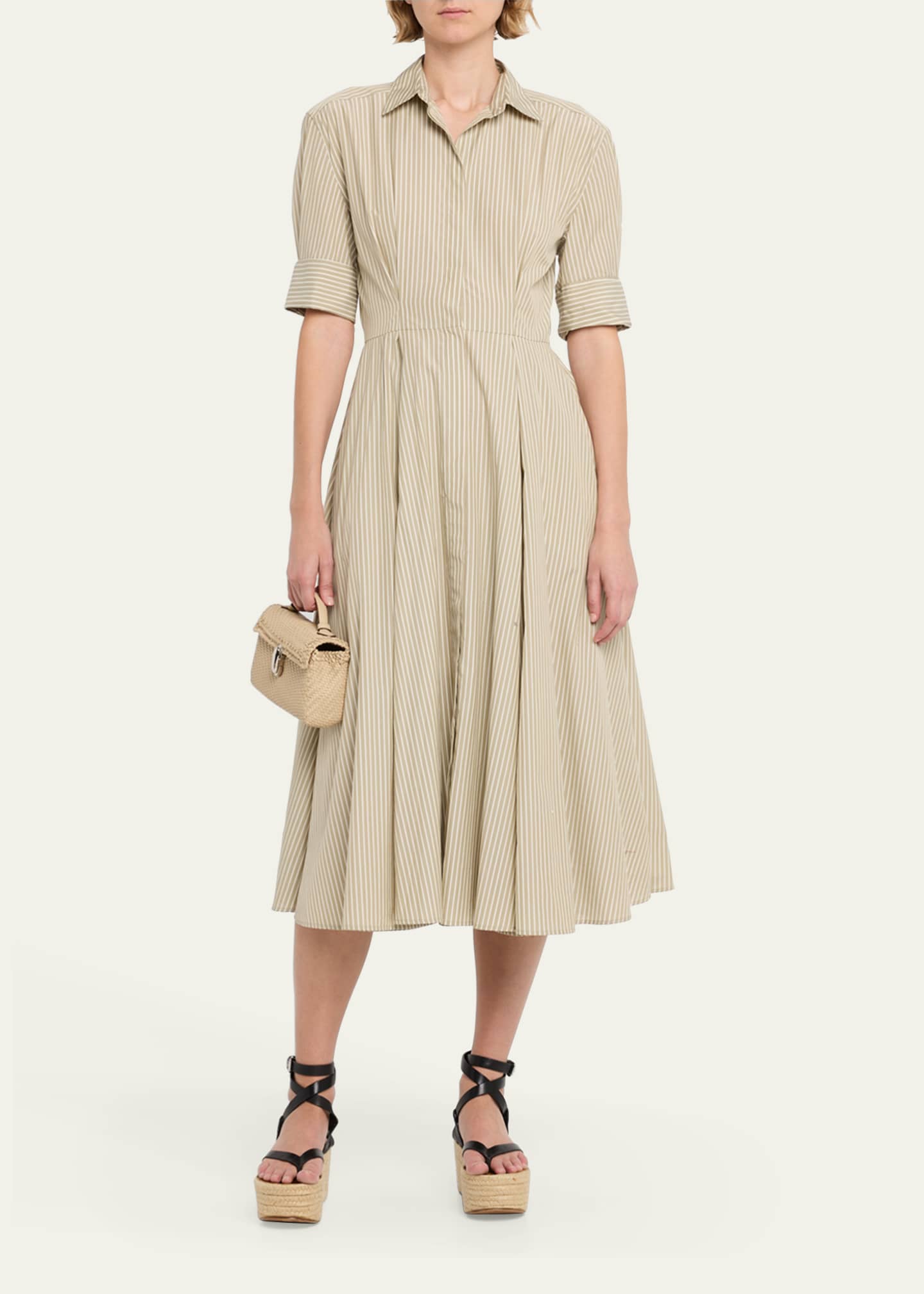 Rag & Bone Aiden Stripe Poplin A-Line Dress - Bergdorf Goodman