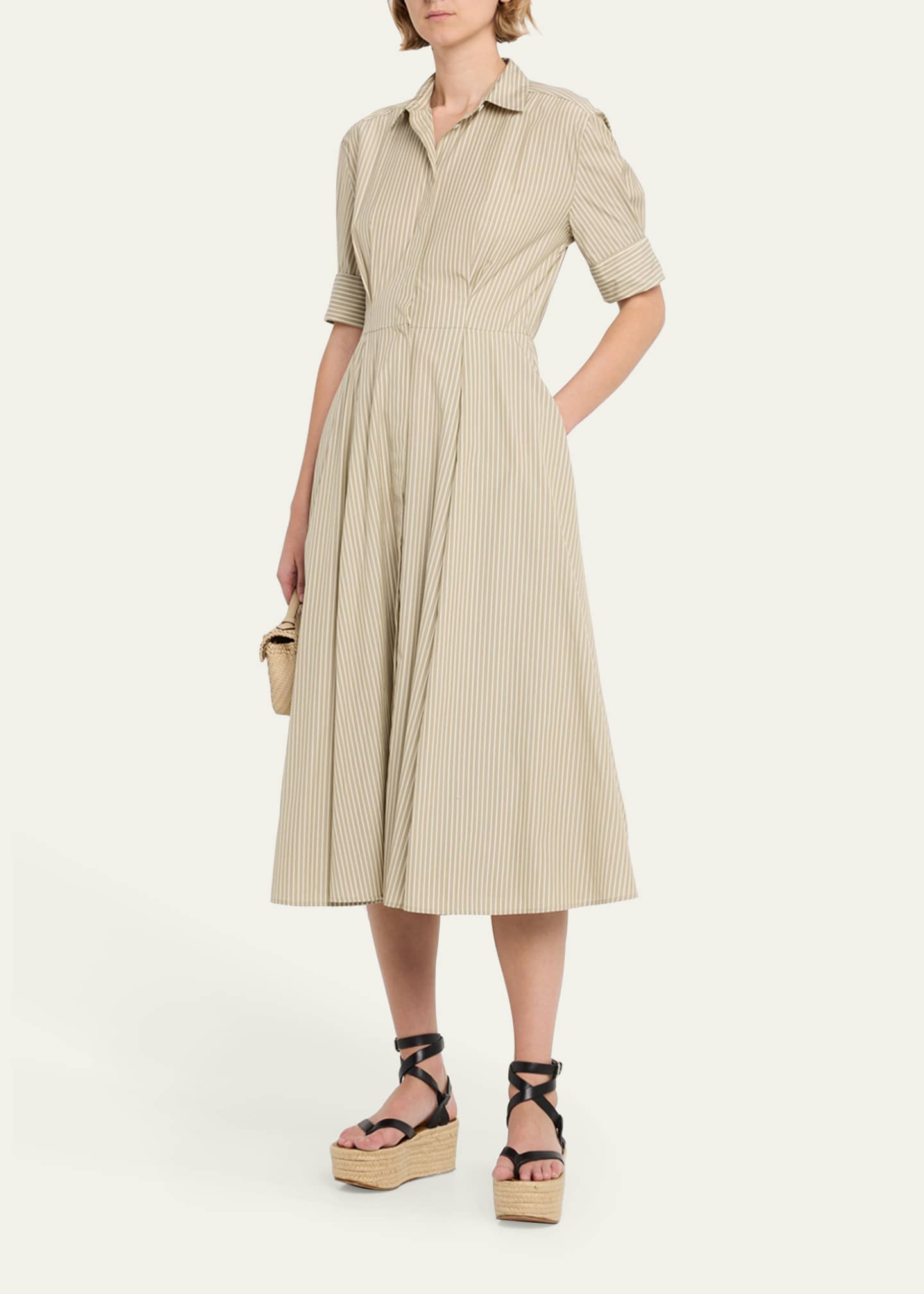 Rag & Bone Aiden Stripe Poplin A-Line Dress - Bergdorf Goodman