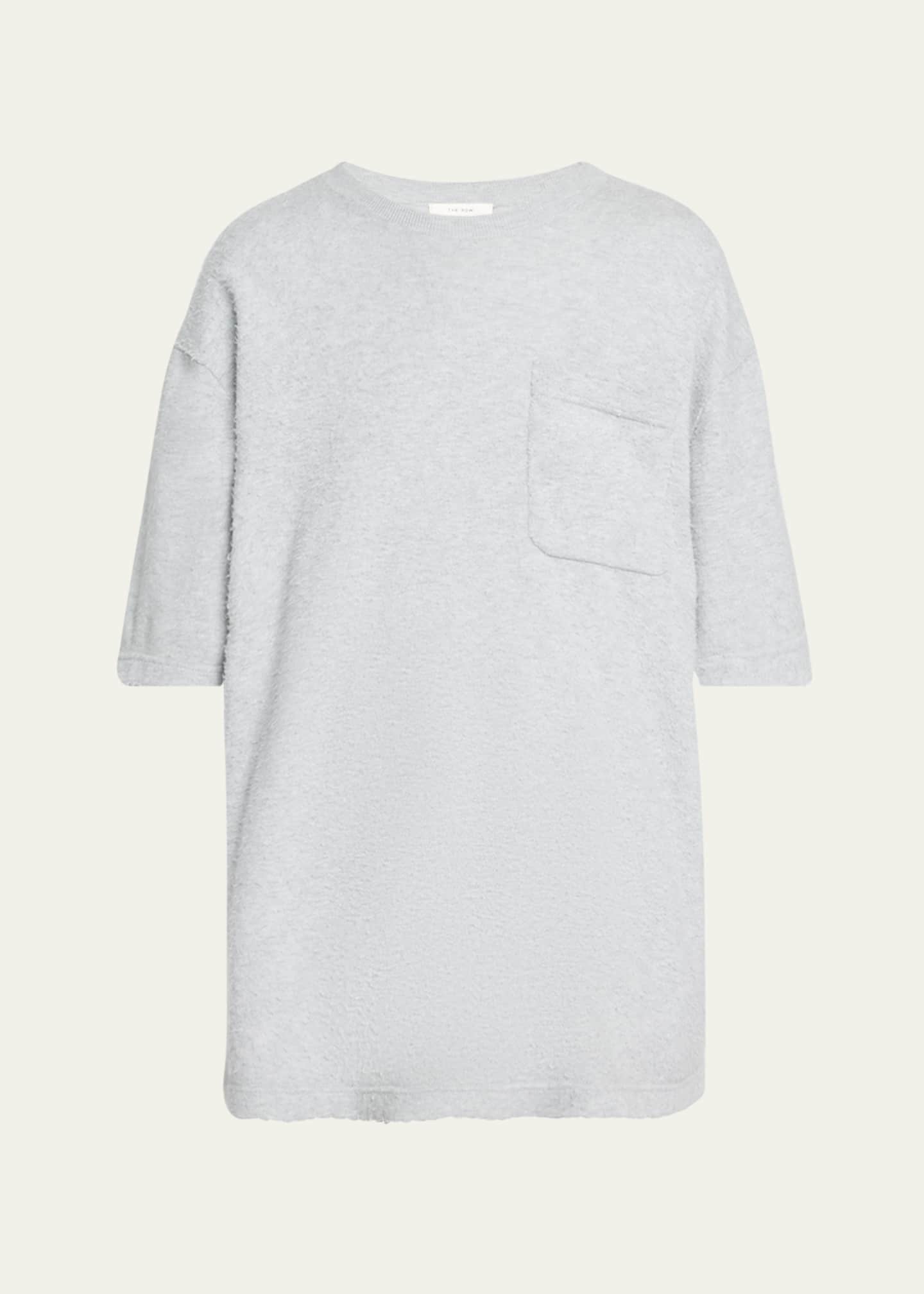 THE ROW Kaddy Textured Short-Sleeve T-Shirt - Bergdorf Goodman