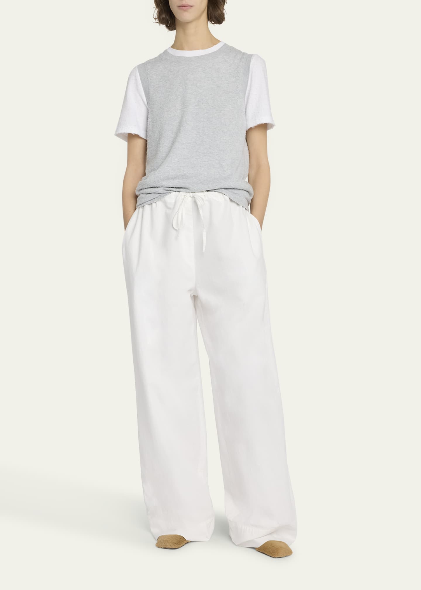 THE ROW Enea Wide-Leg Pants - Bergdorf Goodman