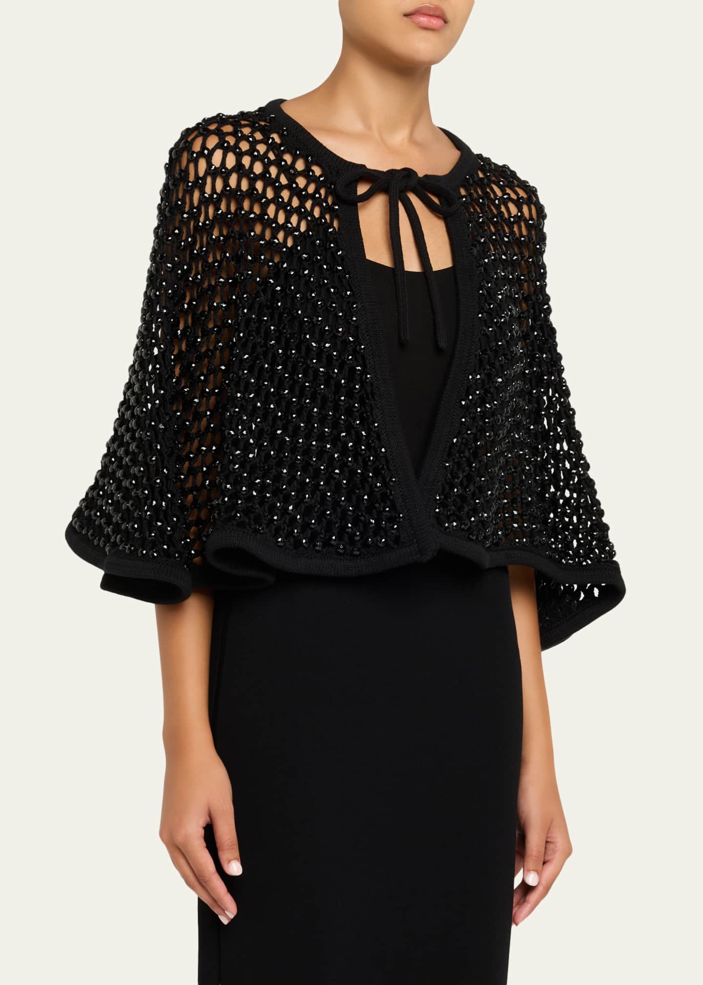 Diotima Crystal Net Knit Capelet - Bergdorf Goodman