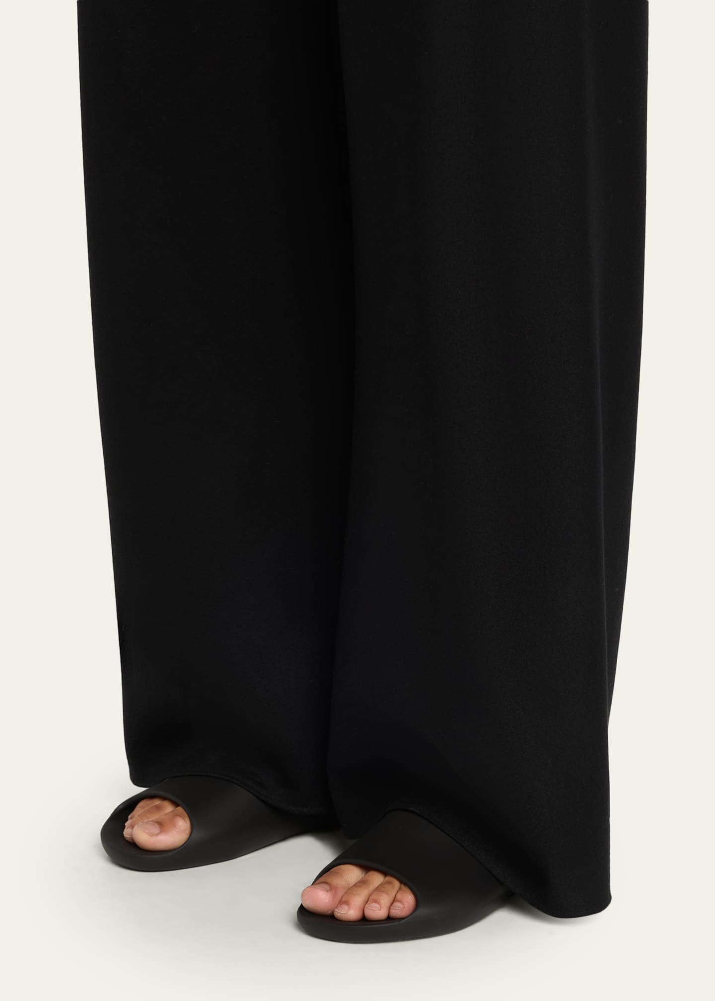 THE ROW Ama Rubber Flat Slide Sandals - Bergdorf Goodman