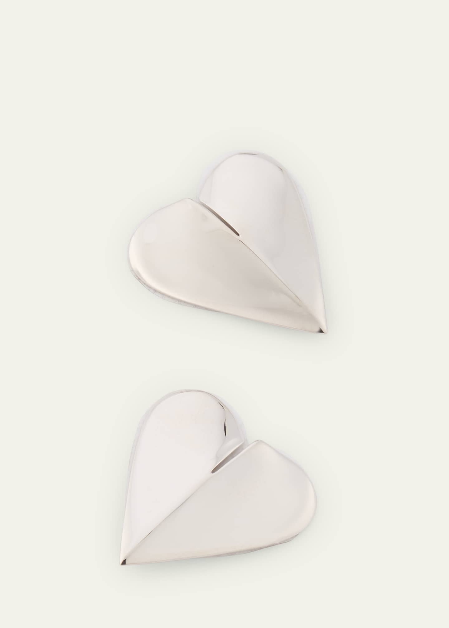 ALAIA Peaked Heart Earrings - Bergdorf Goodman