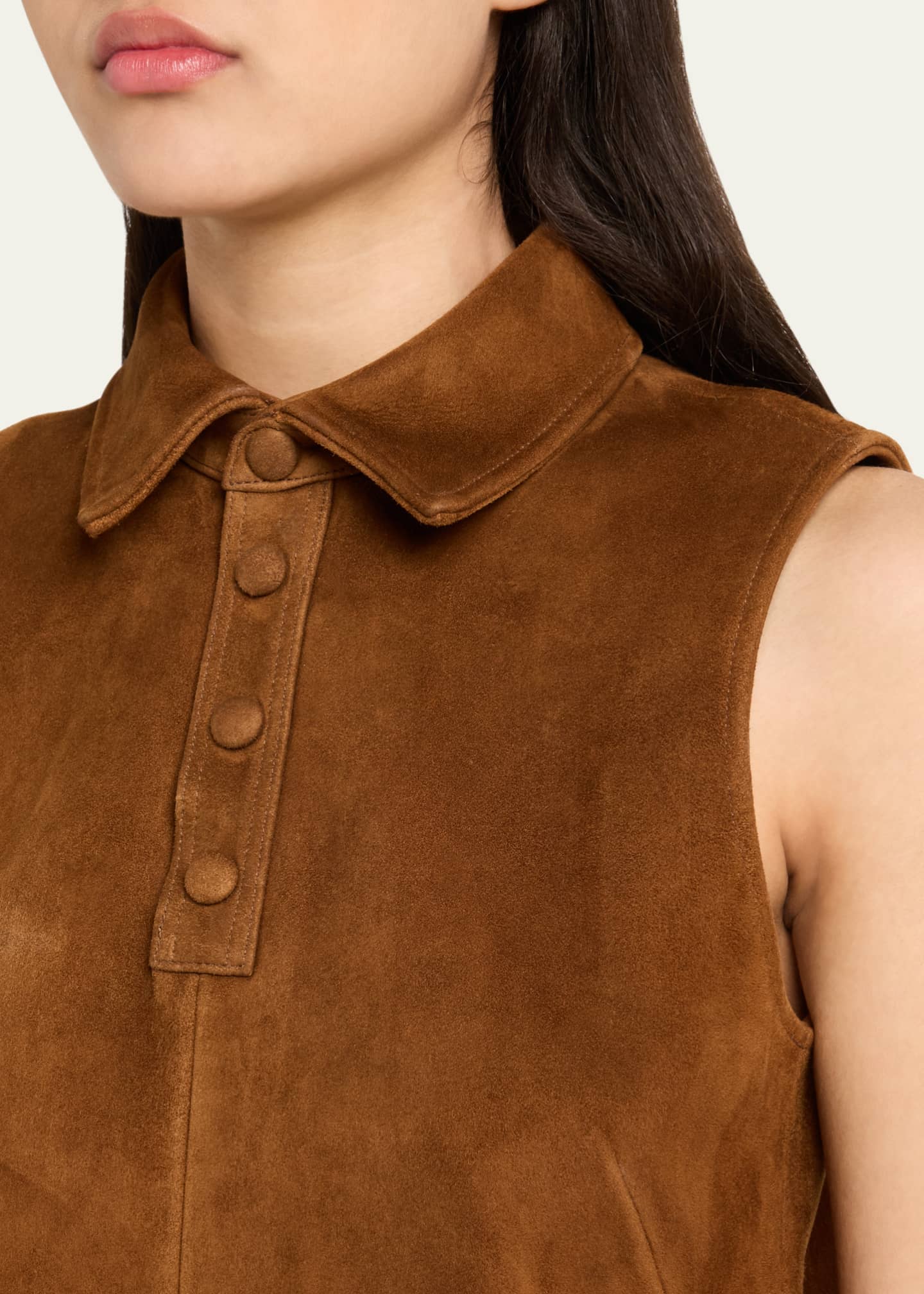 FRAME The Suede City Shift Dress - Bergdorf Goodman