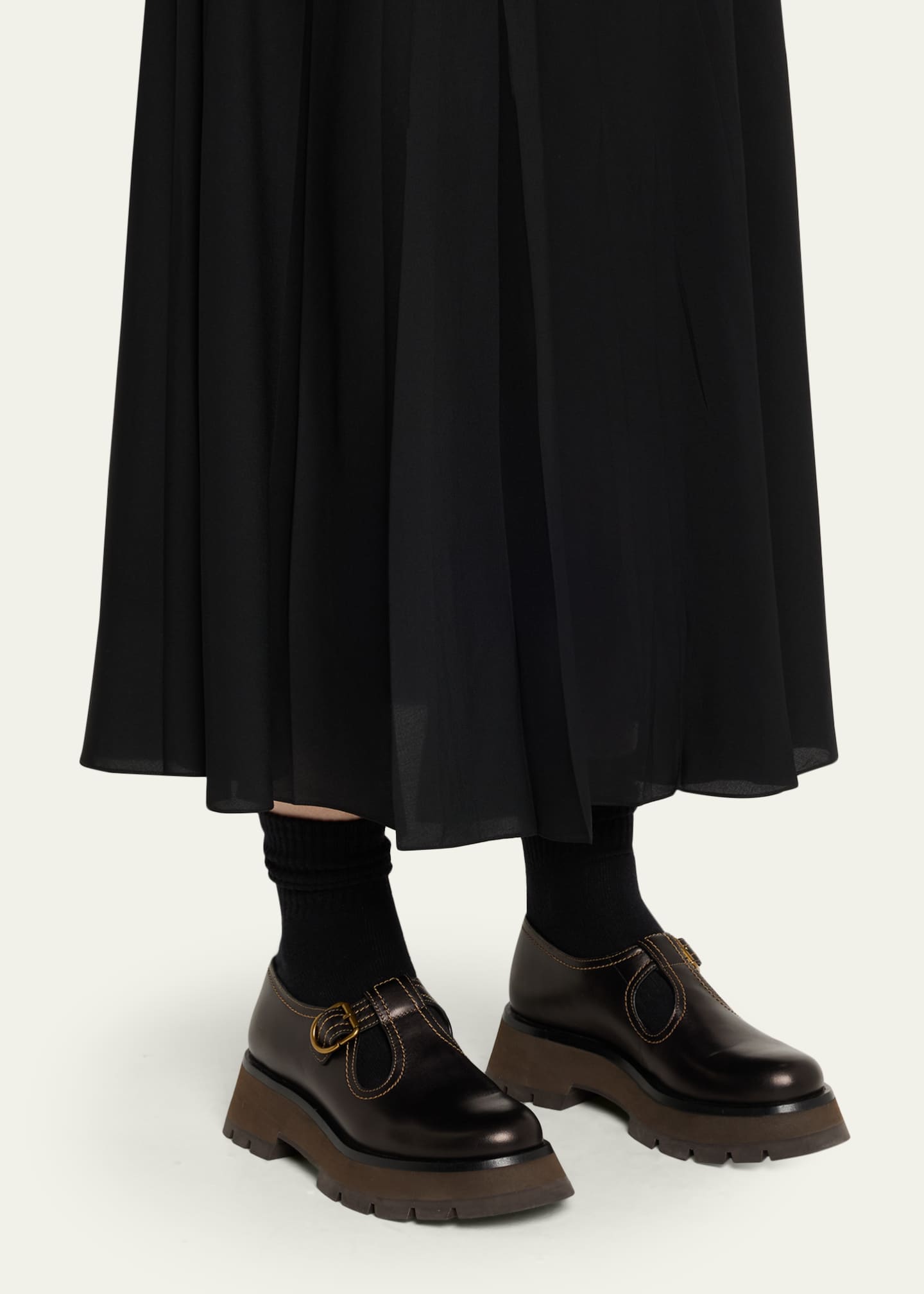 3.1 Phillip Lim Kate Lug-Sole Mary Jane Loafers - Bergdorf Goodman