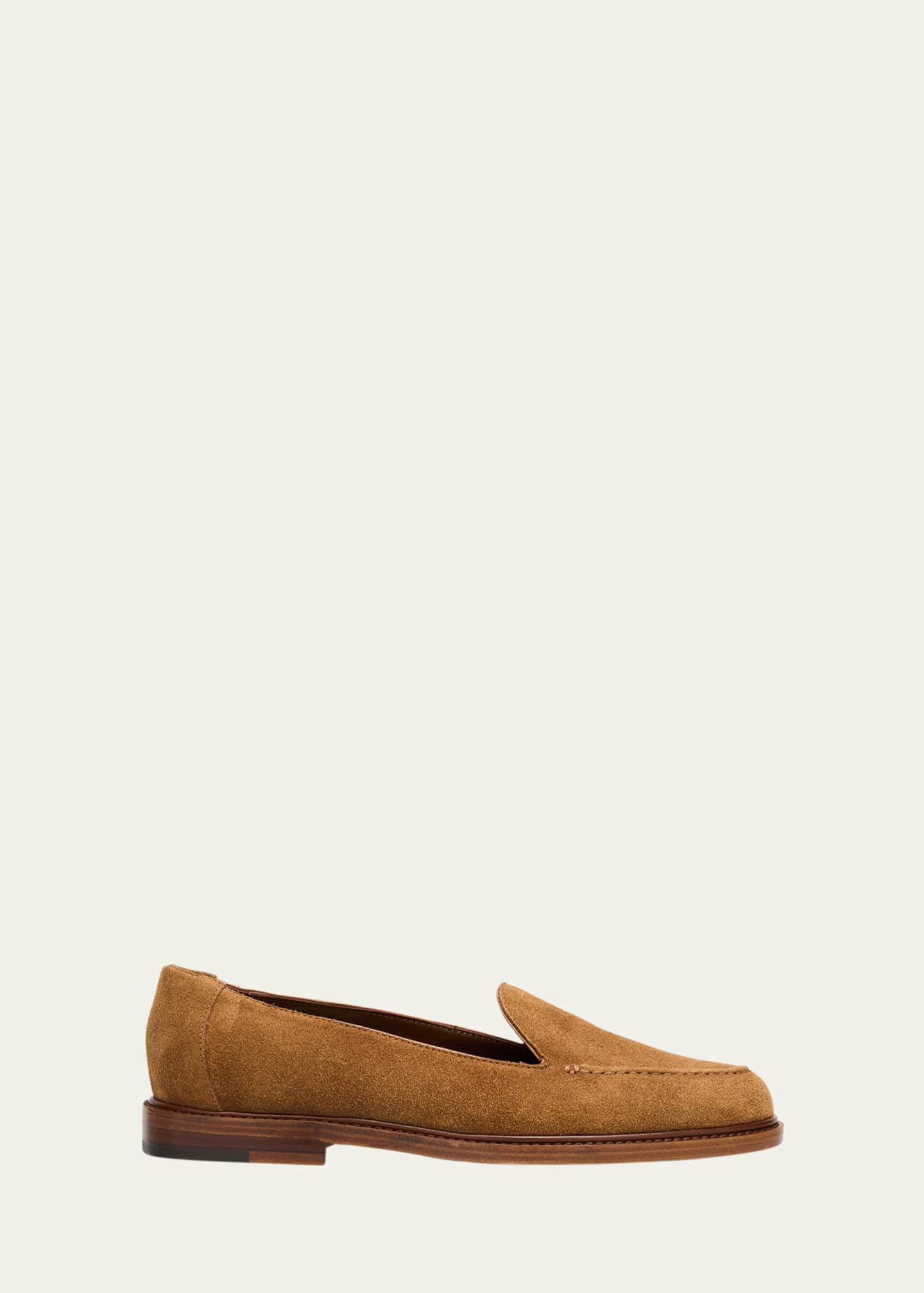Manolo Blahnik Maxy Suede Loafers - Bergdorf Goodman
