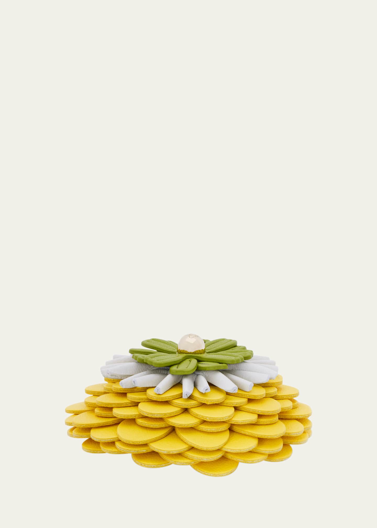 Loewe Flower Leather Pin - Bergdorf Goodman