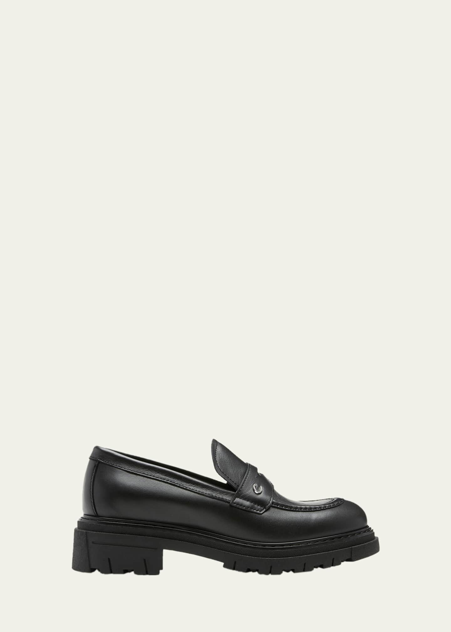 La Canadienne Doe Matte Leather Penny Loafers - Bergdorf Goodman