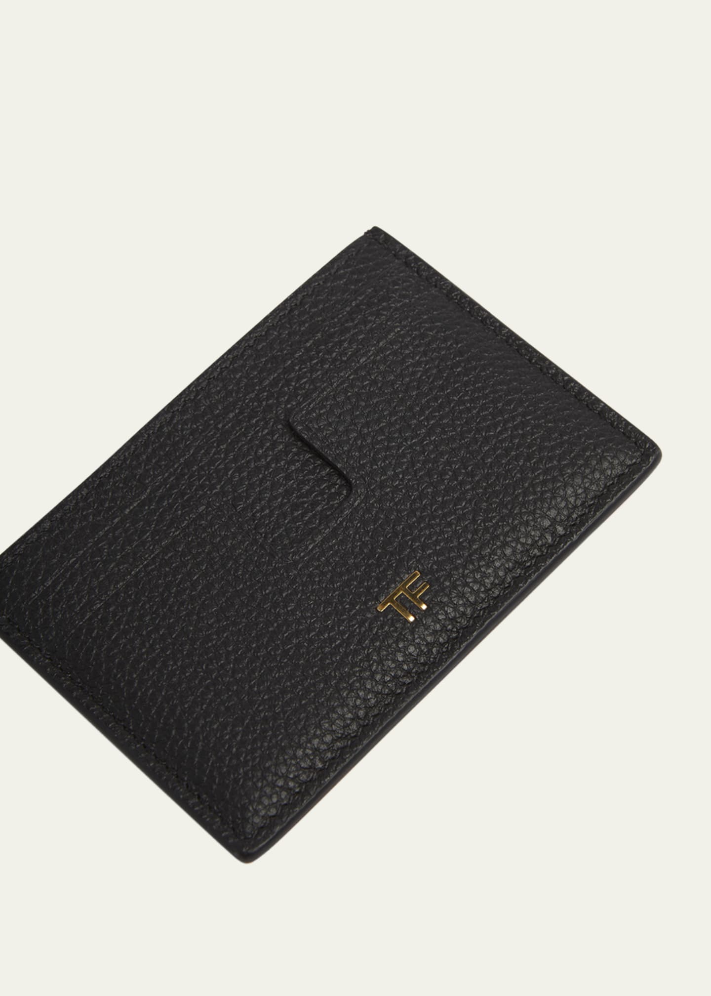 TOM FORD TF Card Holder in Grained Leather - Bergdorf Goodman